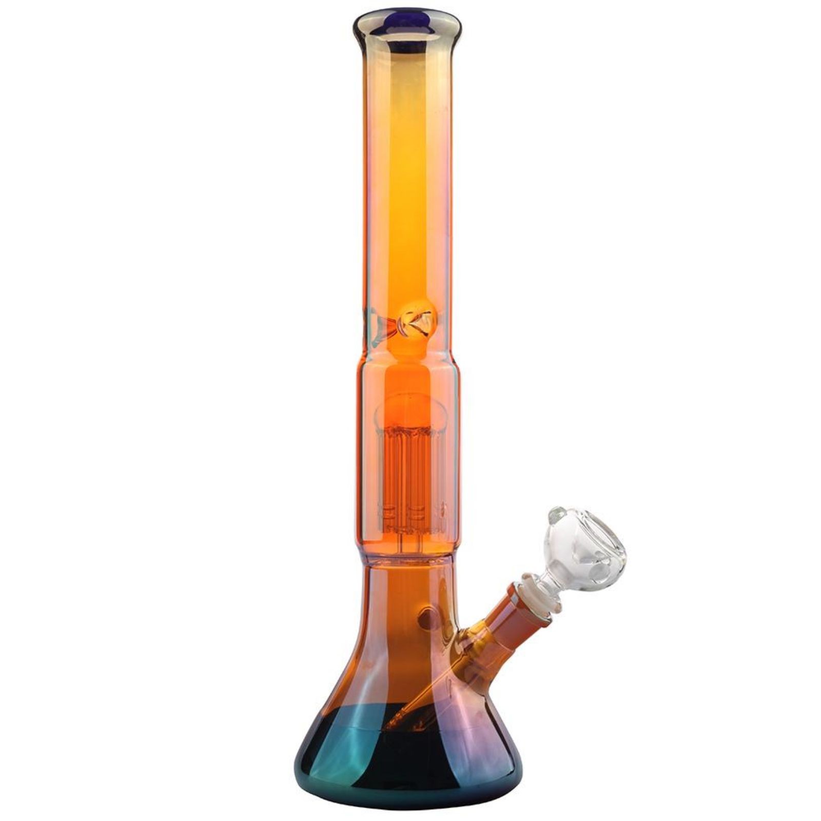Puffing Bird: 16" Colored Tree Perc Beaker Glass Bong | Leafly