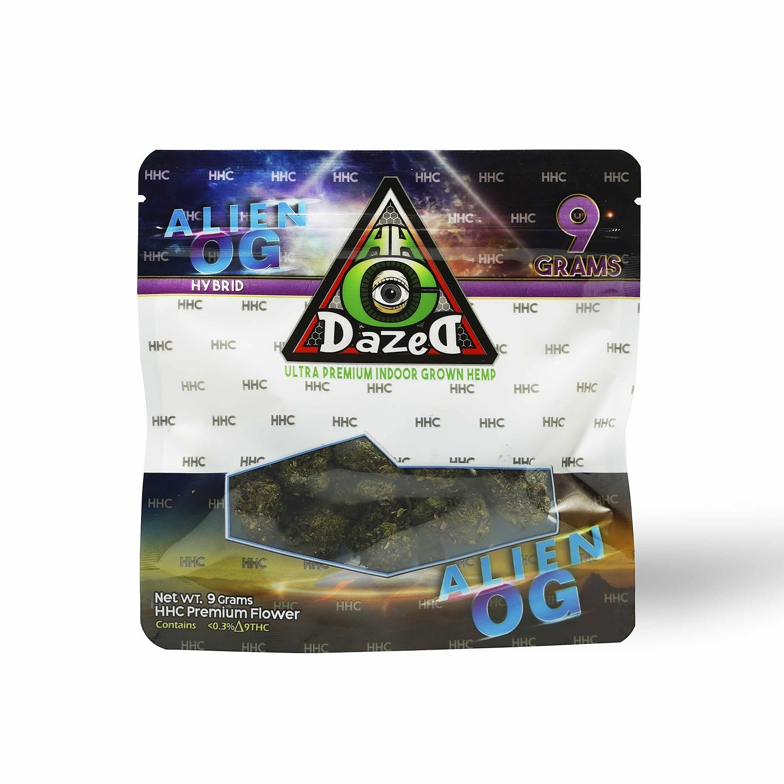 DazeD8: Alien OG HHC Flower — 9 Grams | Leafly