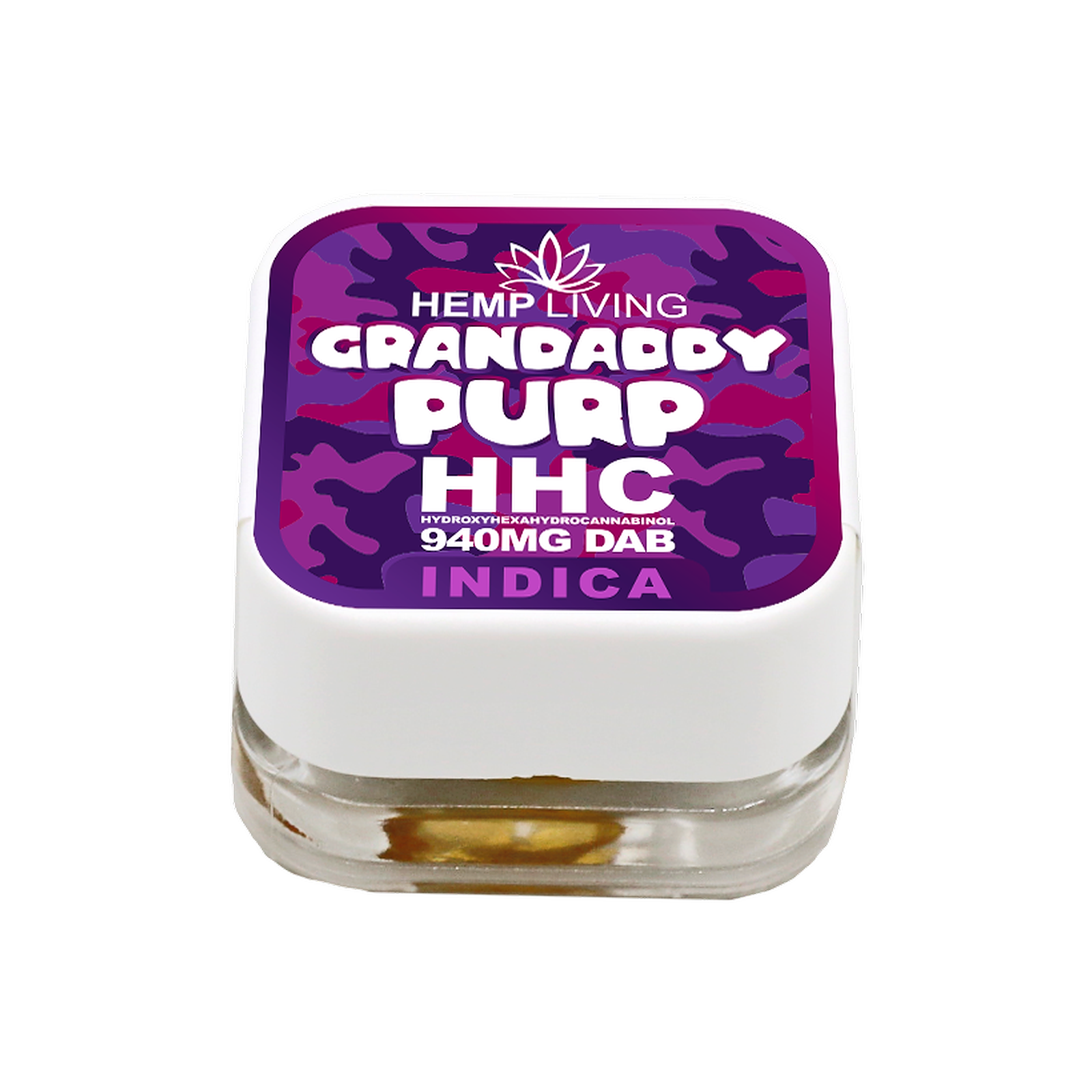 Hemp Living: Hemp Living HHC Dab Wax 1g Jar - Grandaddy Purp 940mg | Leafly