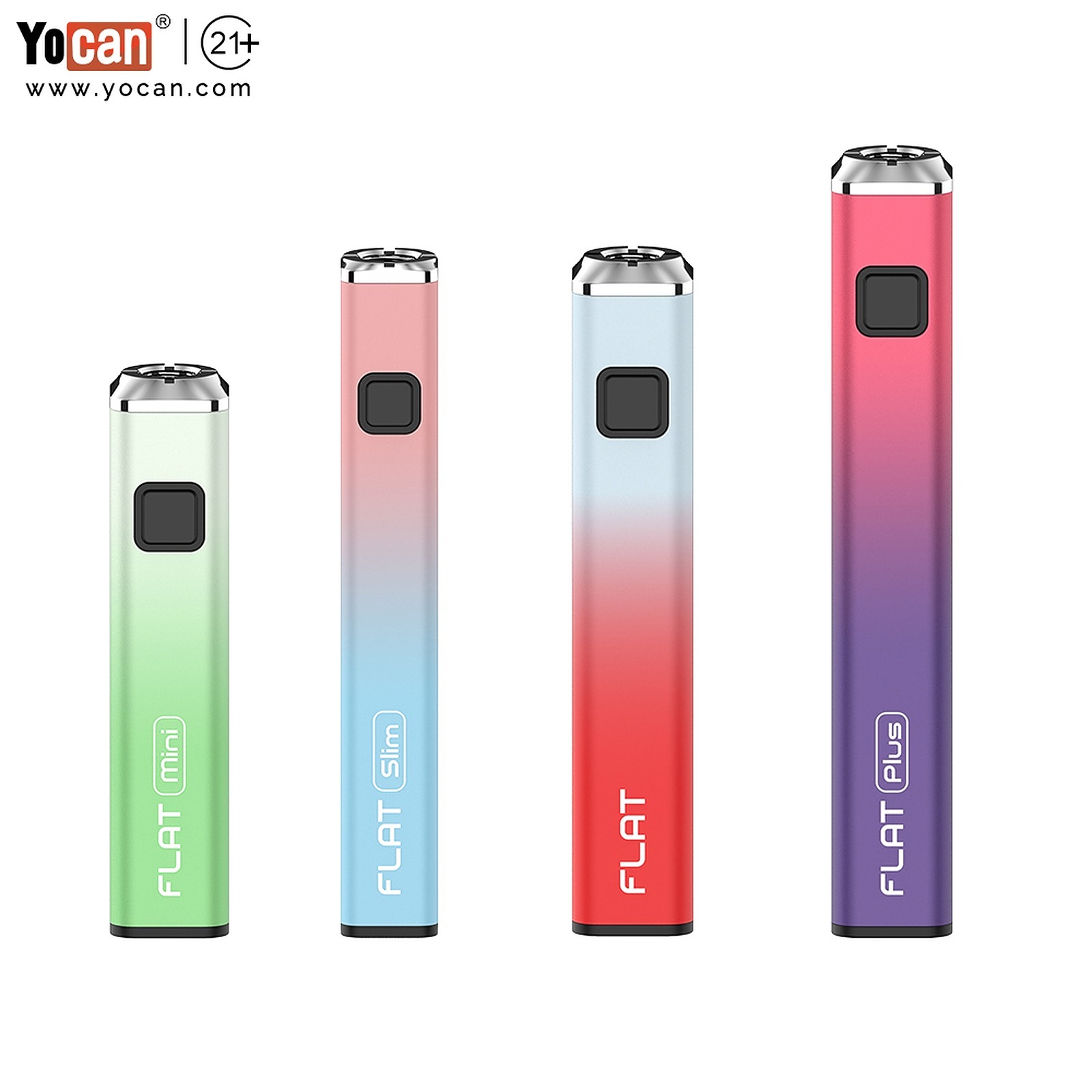 Yocan® Official: Yocan FLAT Series Square Shape CBD battery with 510 ...