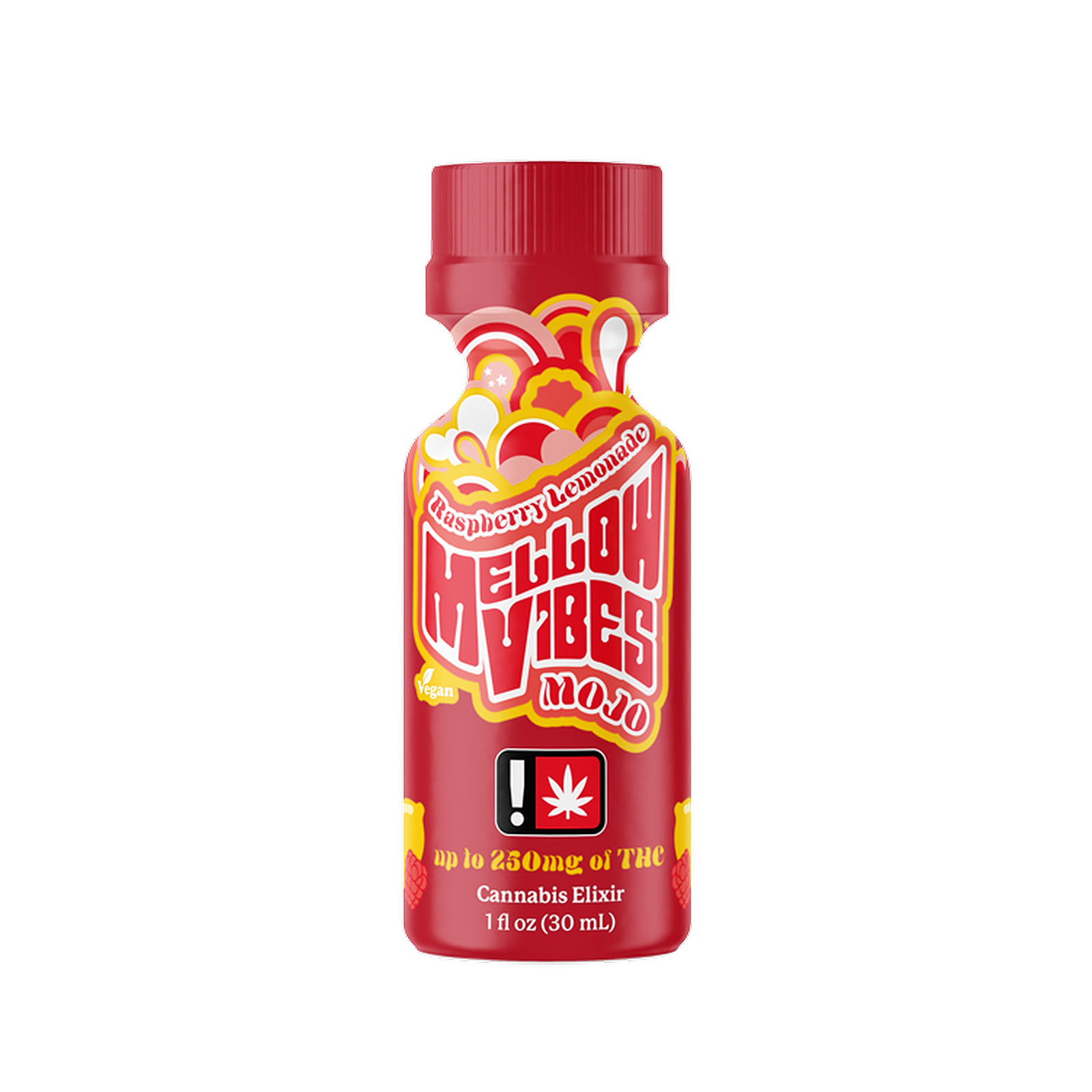 Mellow Vibes: Mellow Vibes Mojo Raspberry Lemonade Elixir 1oz 250mg | Leafly