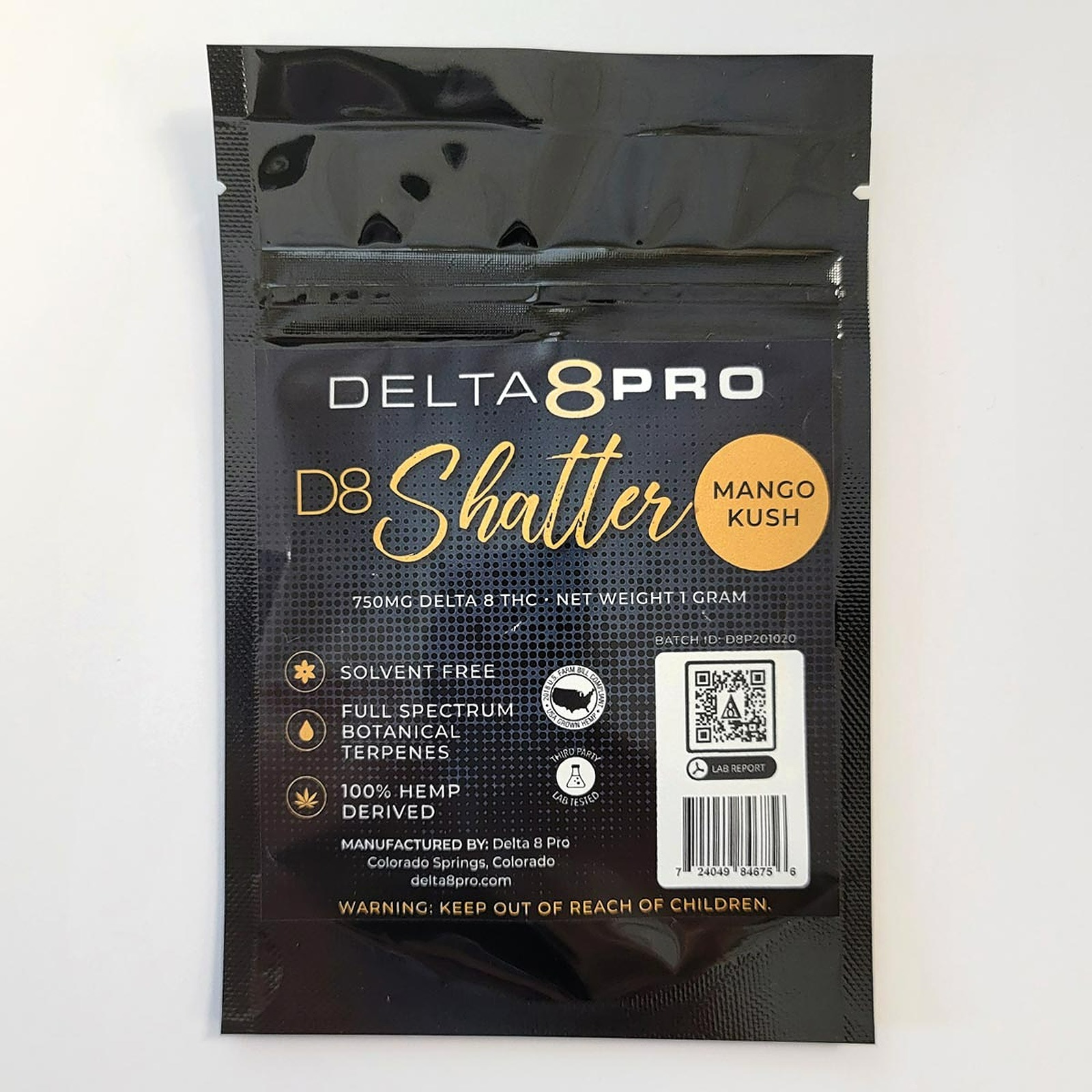 Delta 8 Pro: Delta 8 Pro™ Delta-8 THC Shatter - Mango Kush | Leafly
