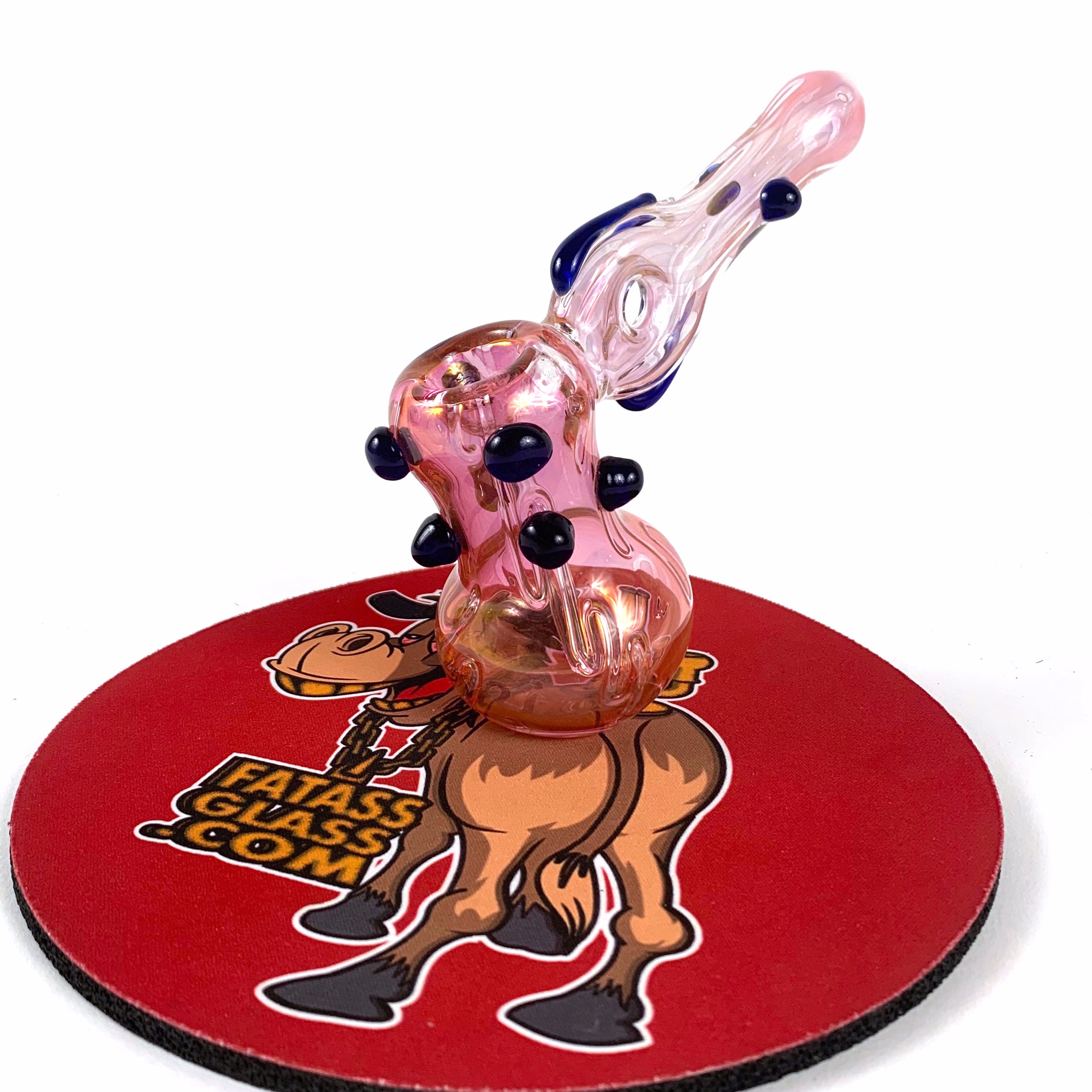 Fat Ass Glass Company: Color Changing Pink Donut Hammer Bubbler | Leafly