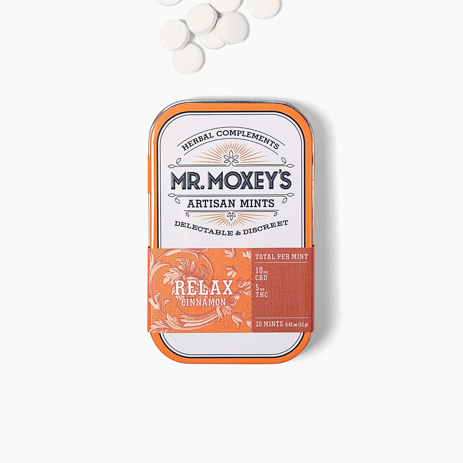 Mr. Moxey's: Relax 2:1 Cinnamon Mints (200mg CBD/100mg THC) | Leafly