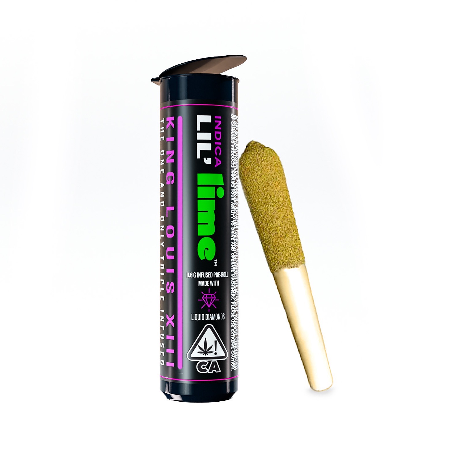 Lime: Diamond & Hash Infused Lil' Lime (.6g Mini Pre Roll) | King Louis ...
