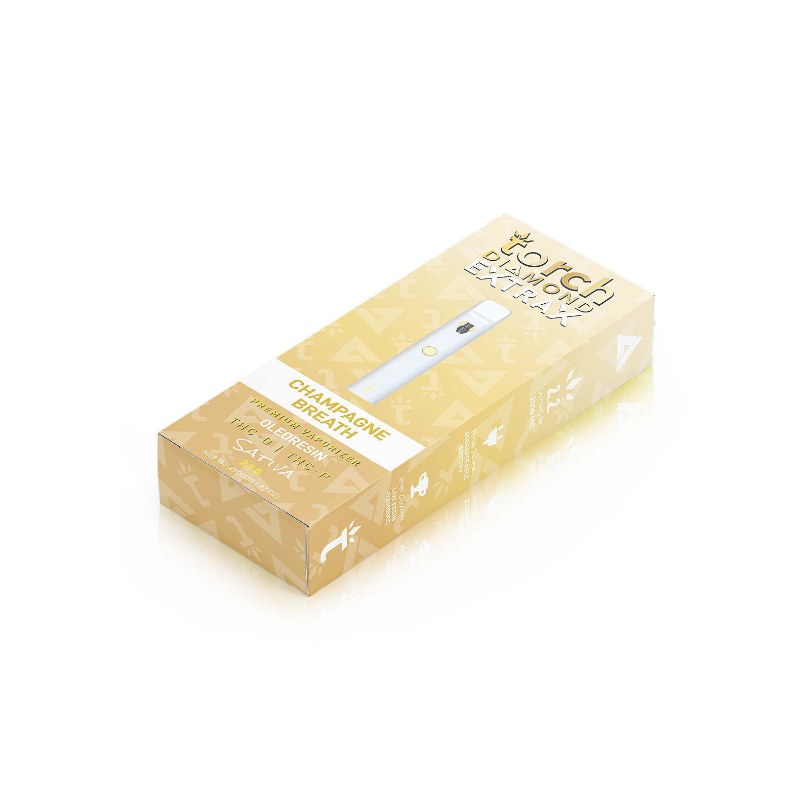 Delta Extrax: Champagne Breath Torch Diamond Extrax Disposable | Leafly