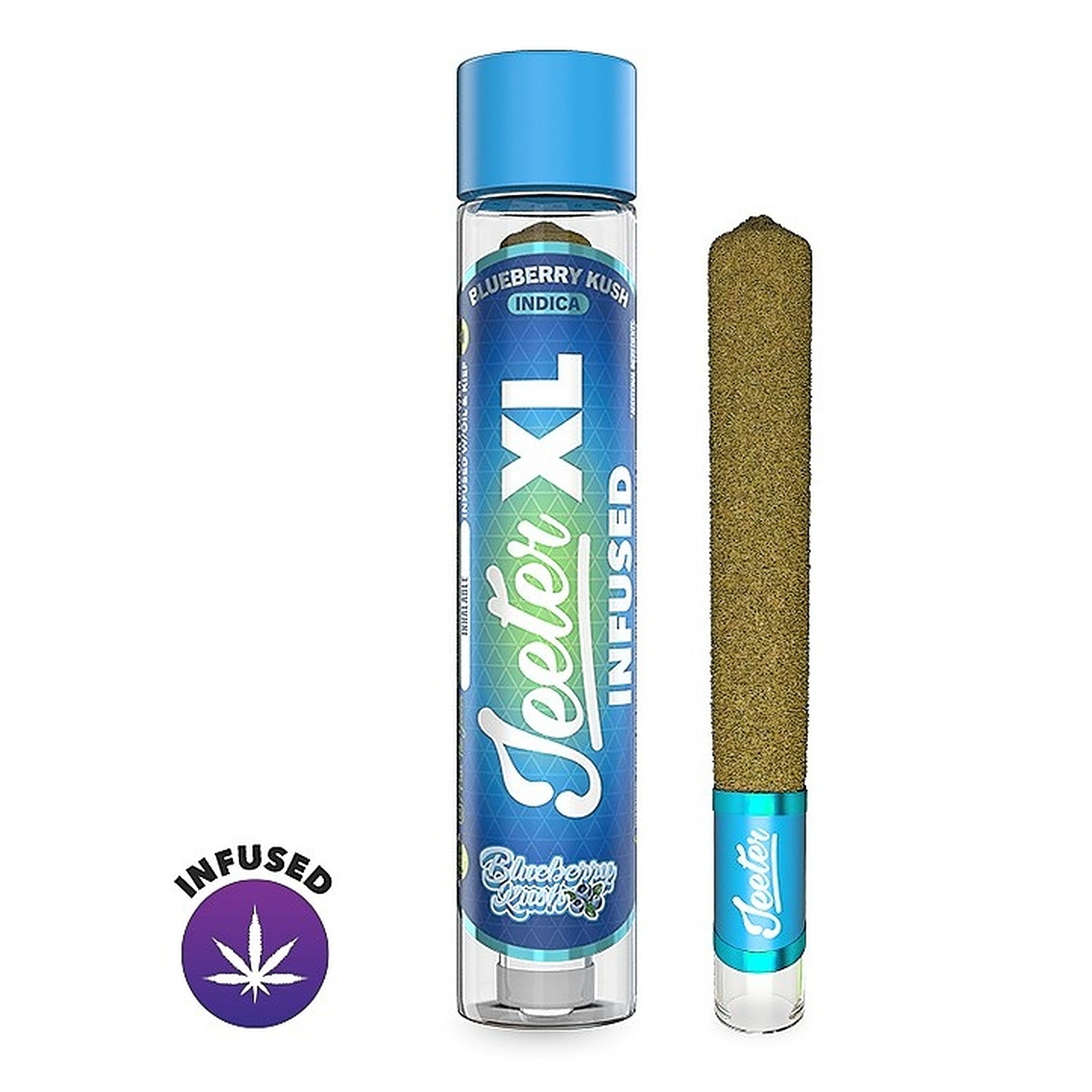 Jeeter: Blueberry Kush Infused XL 2G | Leafly
