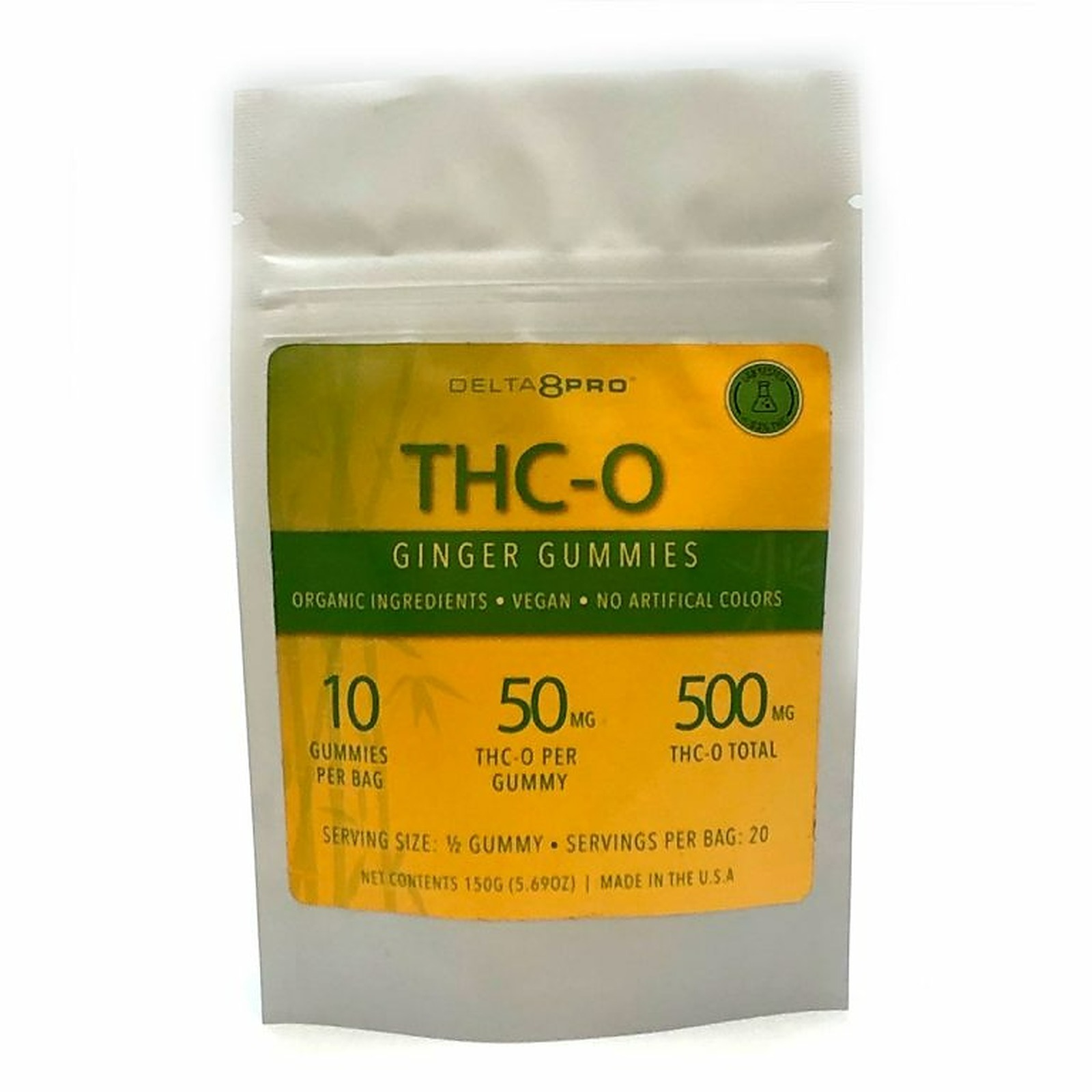 Delta 8 Pro: 50mg Delta-8 THCo Gummies - Ginger | Leafly