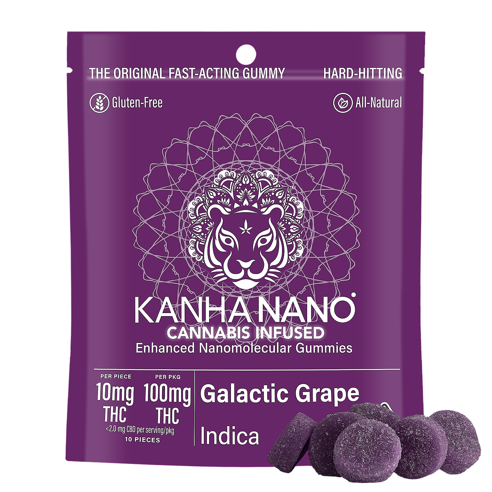 KANHA: KANHA | NANO | Galactic Grape | Indica | 100mg THC | 10-pack ...