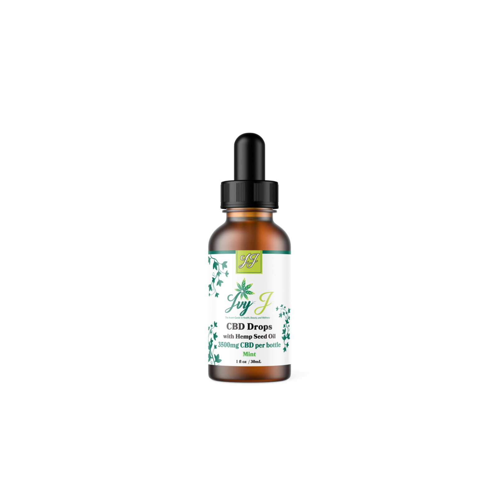 Ivy J: Ivy J CBD Tincture Drops (With Hempseed Oil) 3500mg | Leafly