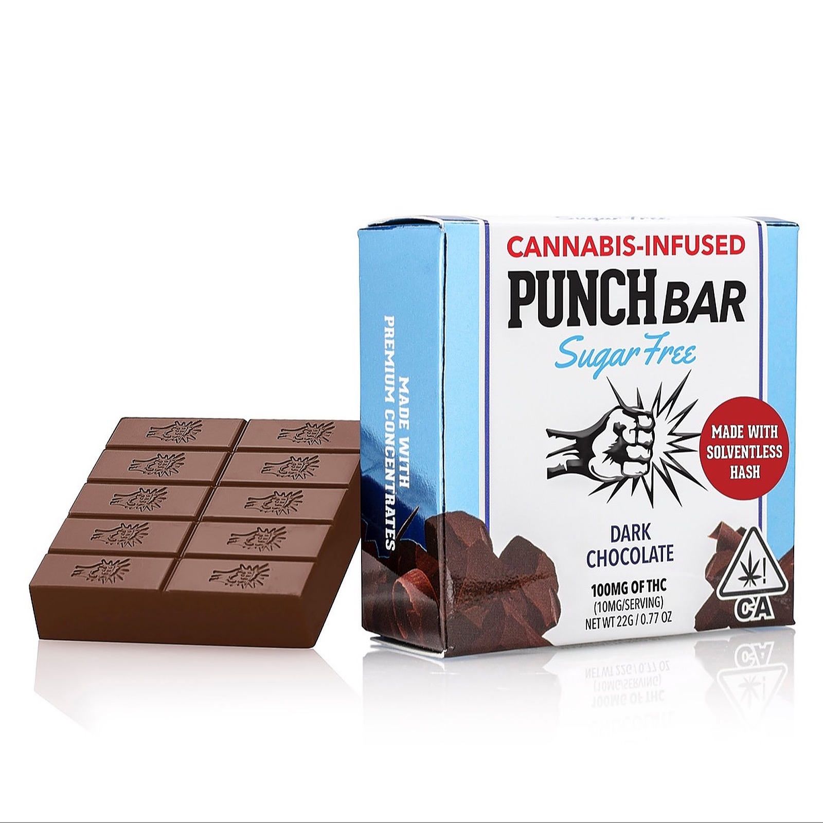 Punch Edibles & Extracts: Sugar Free Dark Chocolate Punch Bar | Leafly
