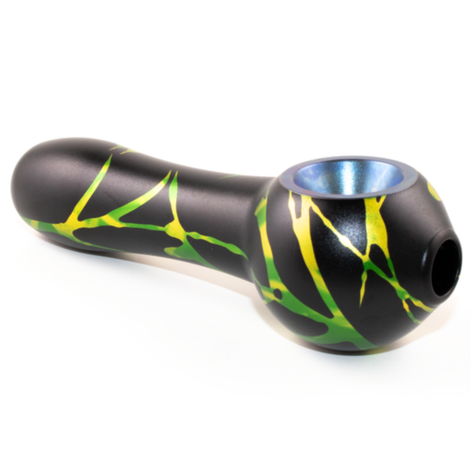 Everlast Metal Pipes: Smoking Pipe Black Toxic Splash Matte Finish | Leafly