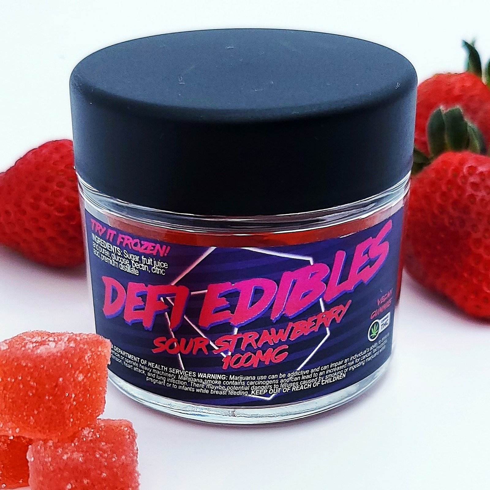 Defi Edibles: Strawberry Pate De Fruit 100mg 10-pack | Leafly