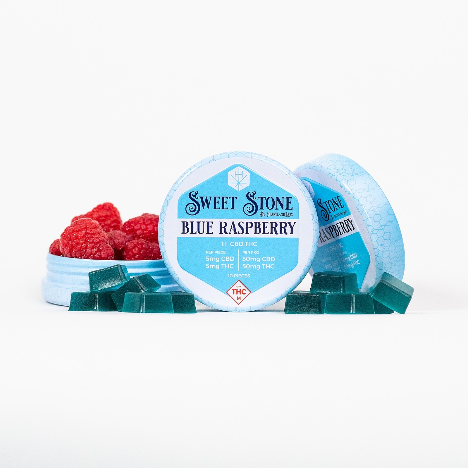 Sweet Stone: Blue Raspberry 1:1 Gummies | Leafly
