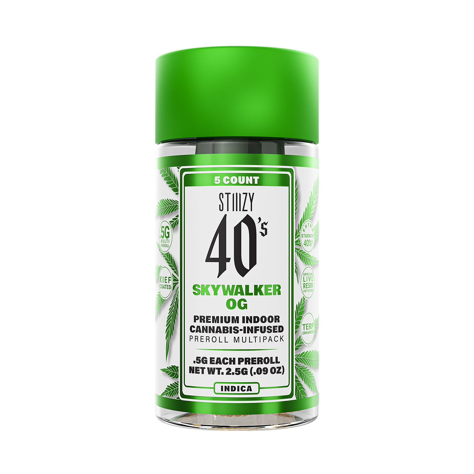 STIIIZY: SKYWALKER OG - .5G 40's PREROLL MULTIPACK | Leafly