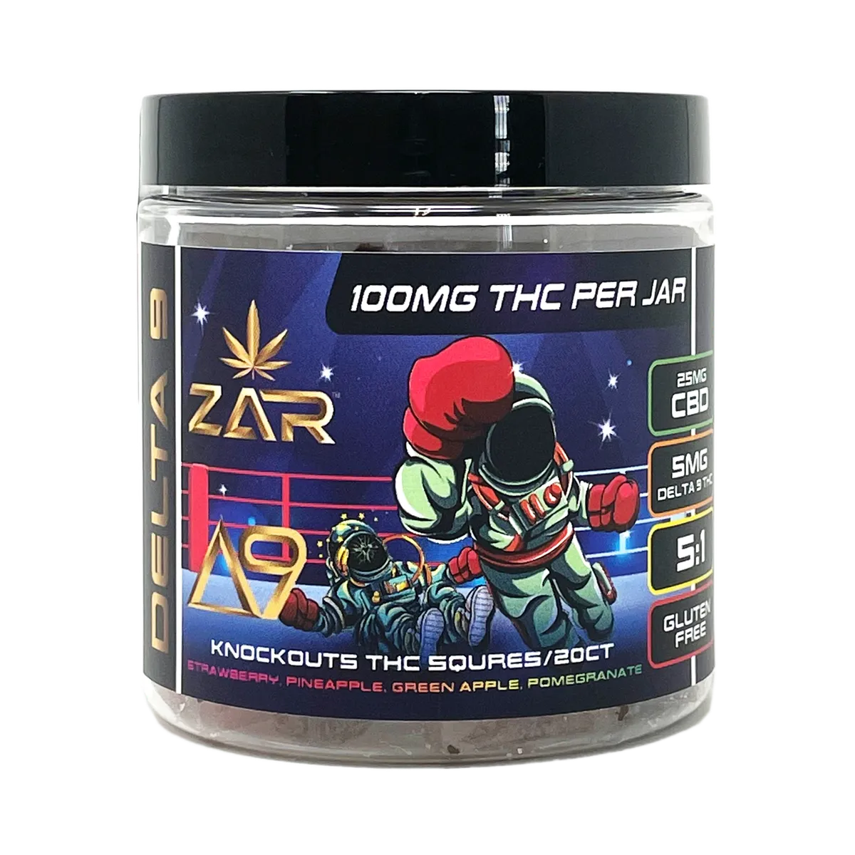 ZAR- Veterans Receive 22% Off!- 10% OFF With Code: LEAFLY: ZAR 5mg DELTA 9 5:1 Knockout Gummies ...
