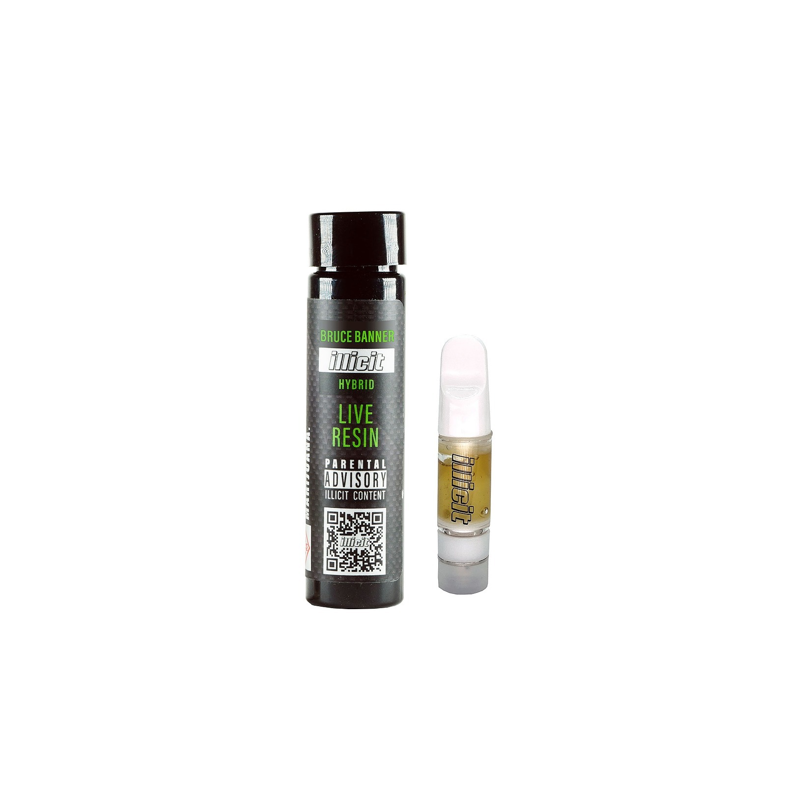ILLICIT: Bruce Banner Live Resin 0.5G Cartridge | Leafly