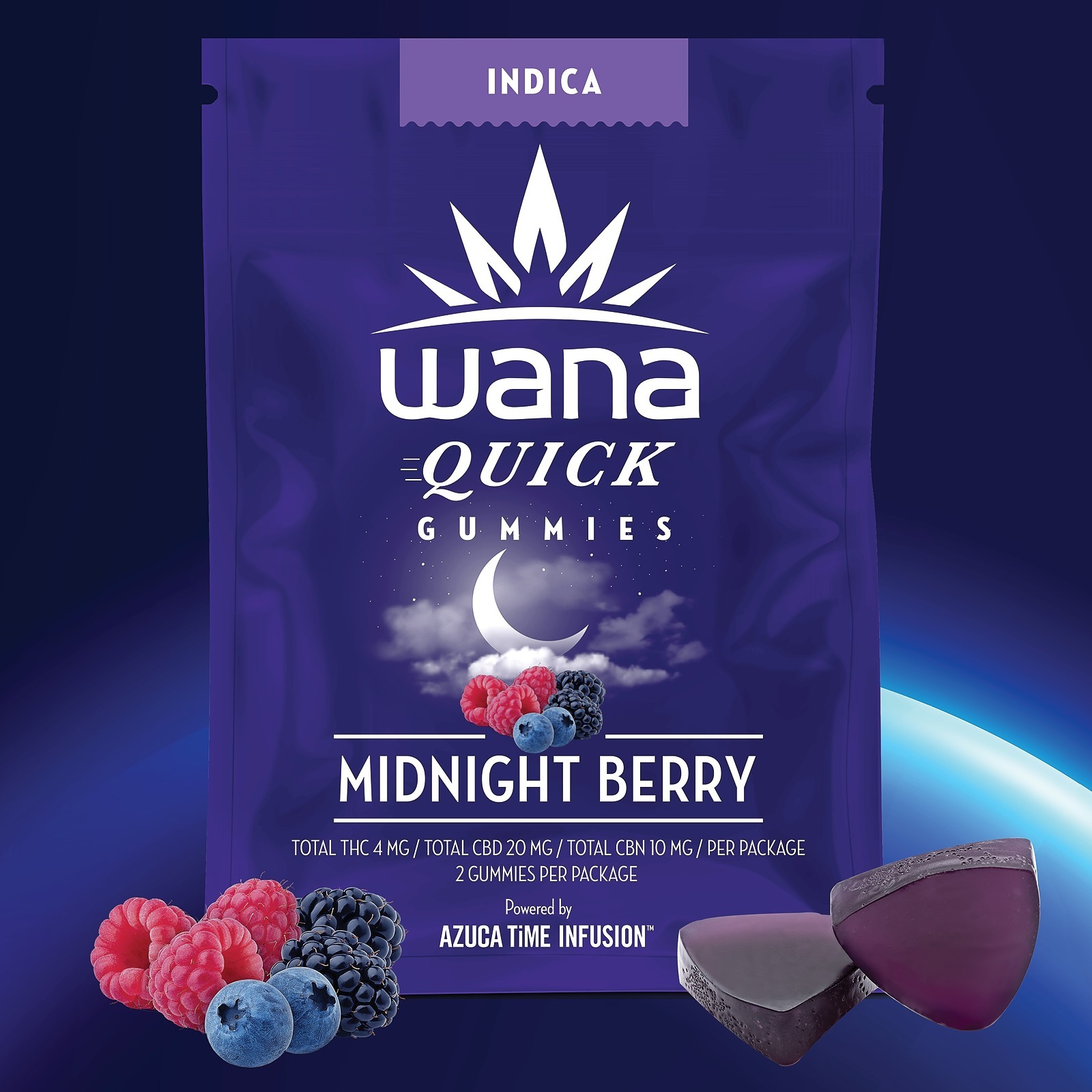 Wana Canada: Wana Quick Midnight Berry Indica | Leafly