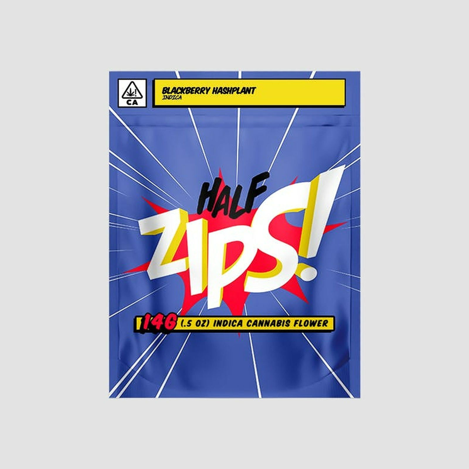 Zips!: Blackberry Hashplant - Greenhouse - Indica (14g) | Leafly