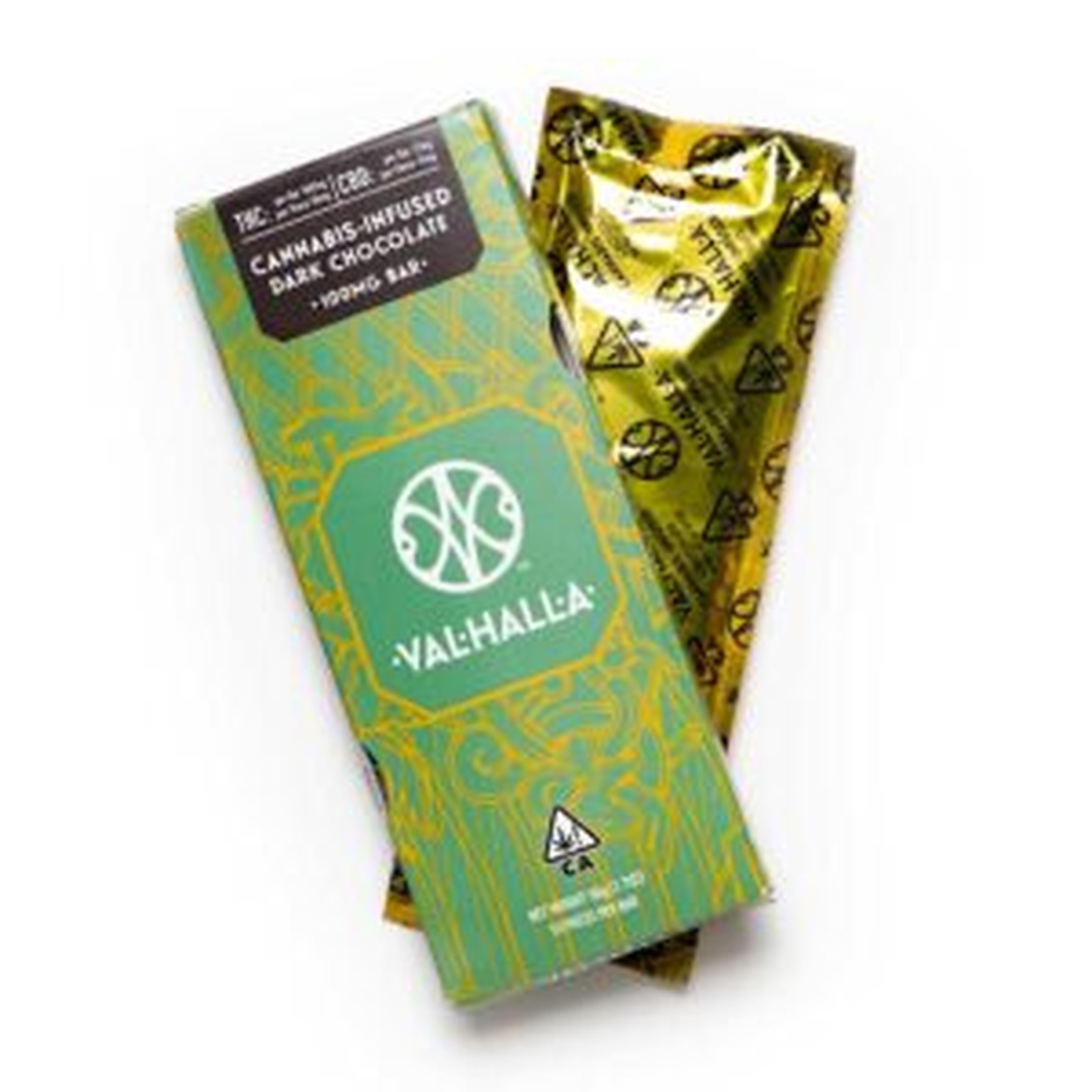 Valhalla Confections: Dark Chocolate Bar 100mg | Leafly