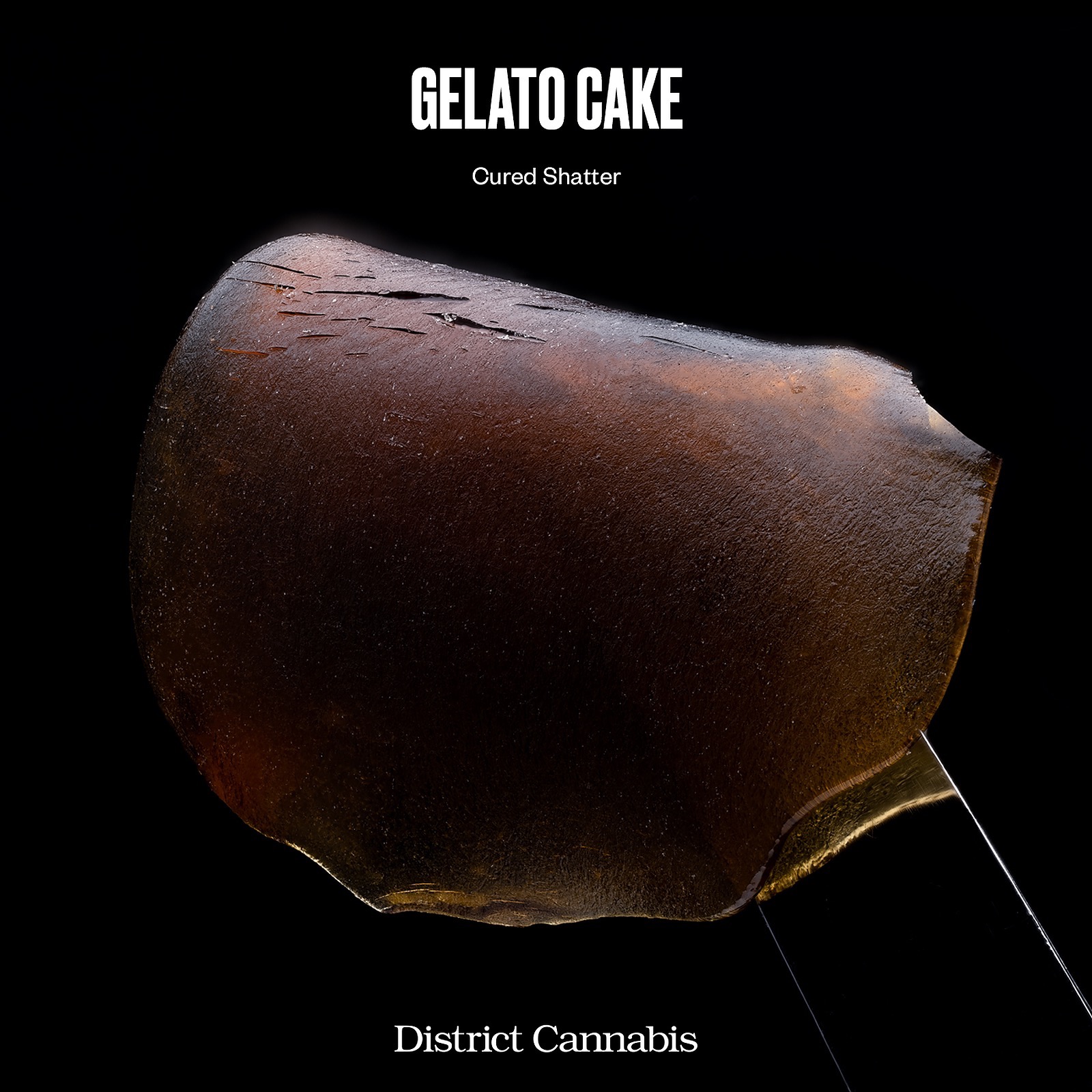 District Cannabis: Gelato Cake Cured Shatter | Leafly