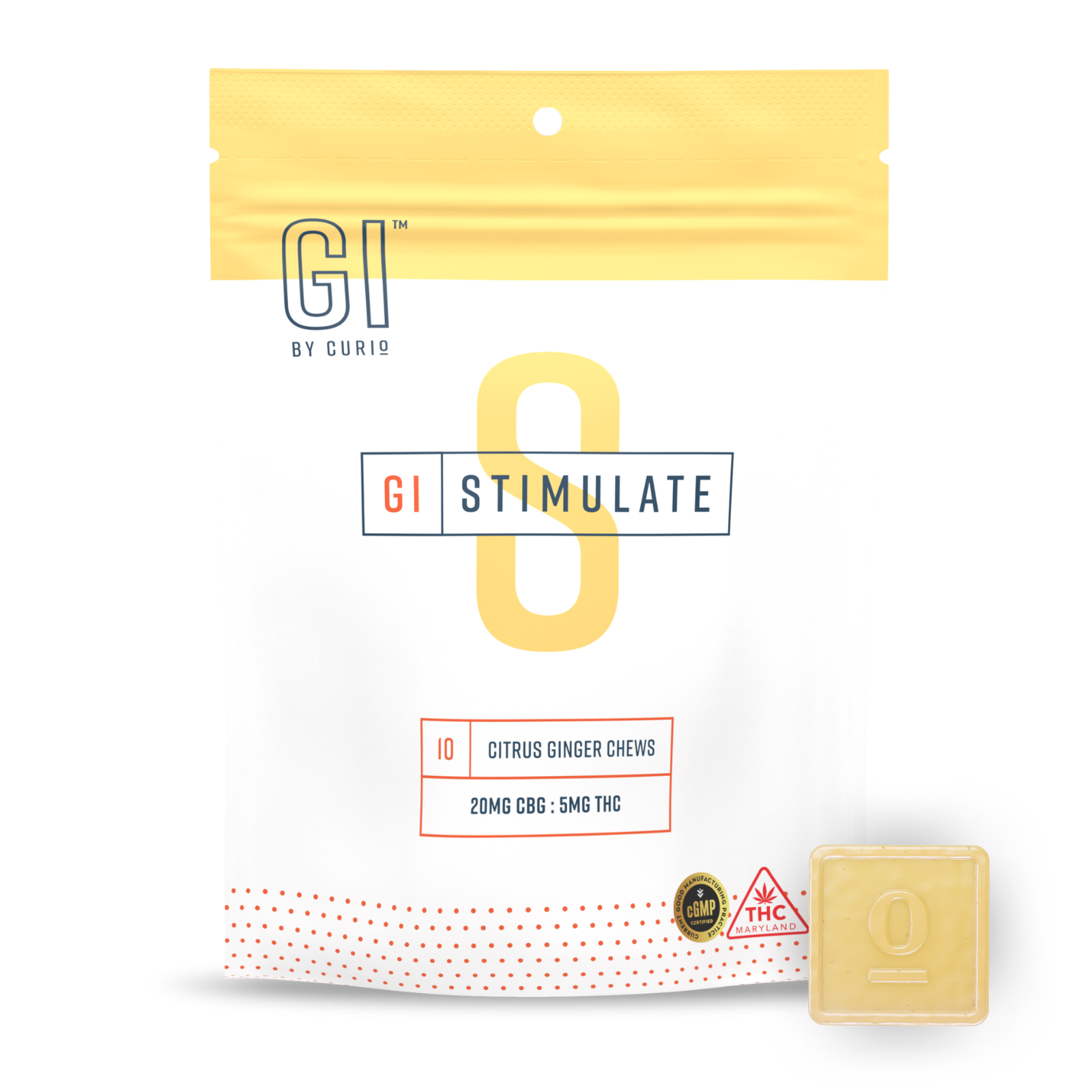 Curio Wellness: GI by Curio: Stimulate Chews | Leafly