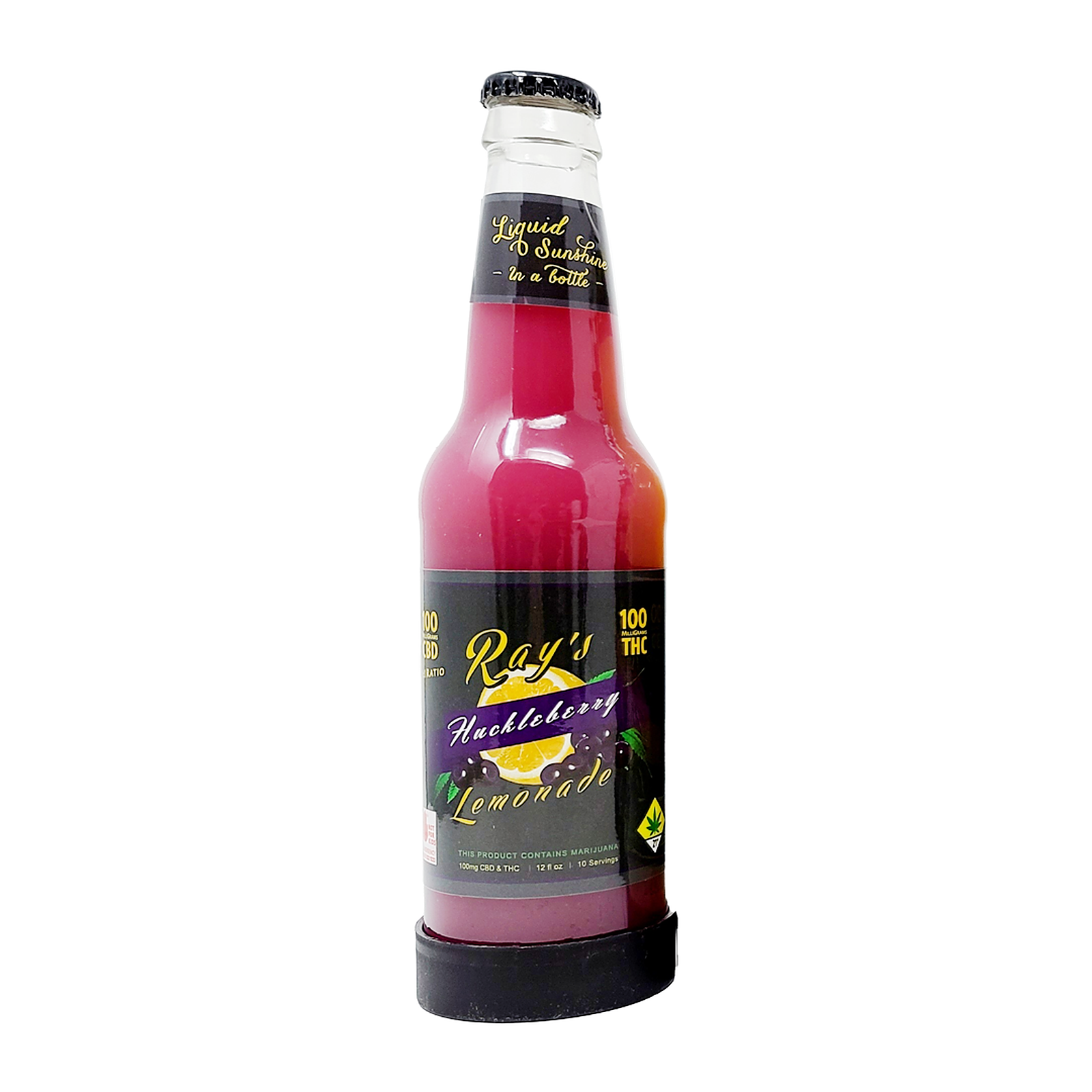 Ray's Lemonade: Ray's Huckleberry Lemonade 100/100mg THC/CBD | Leafly