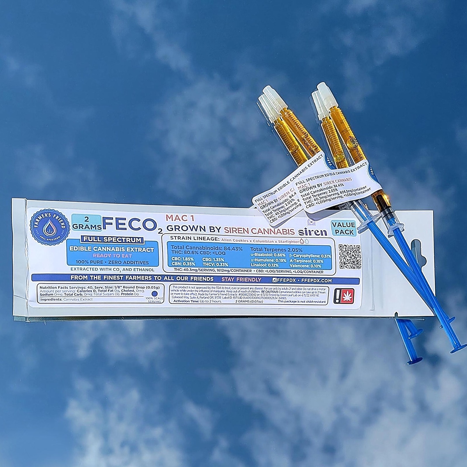 Farmer's Friend Extracts: 2g - FECO2 Too Cool (grown by Frontier Farms ...