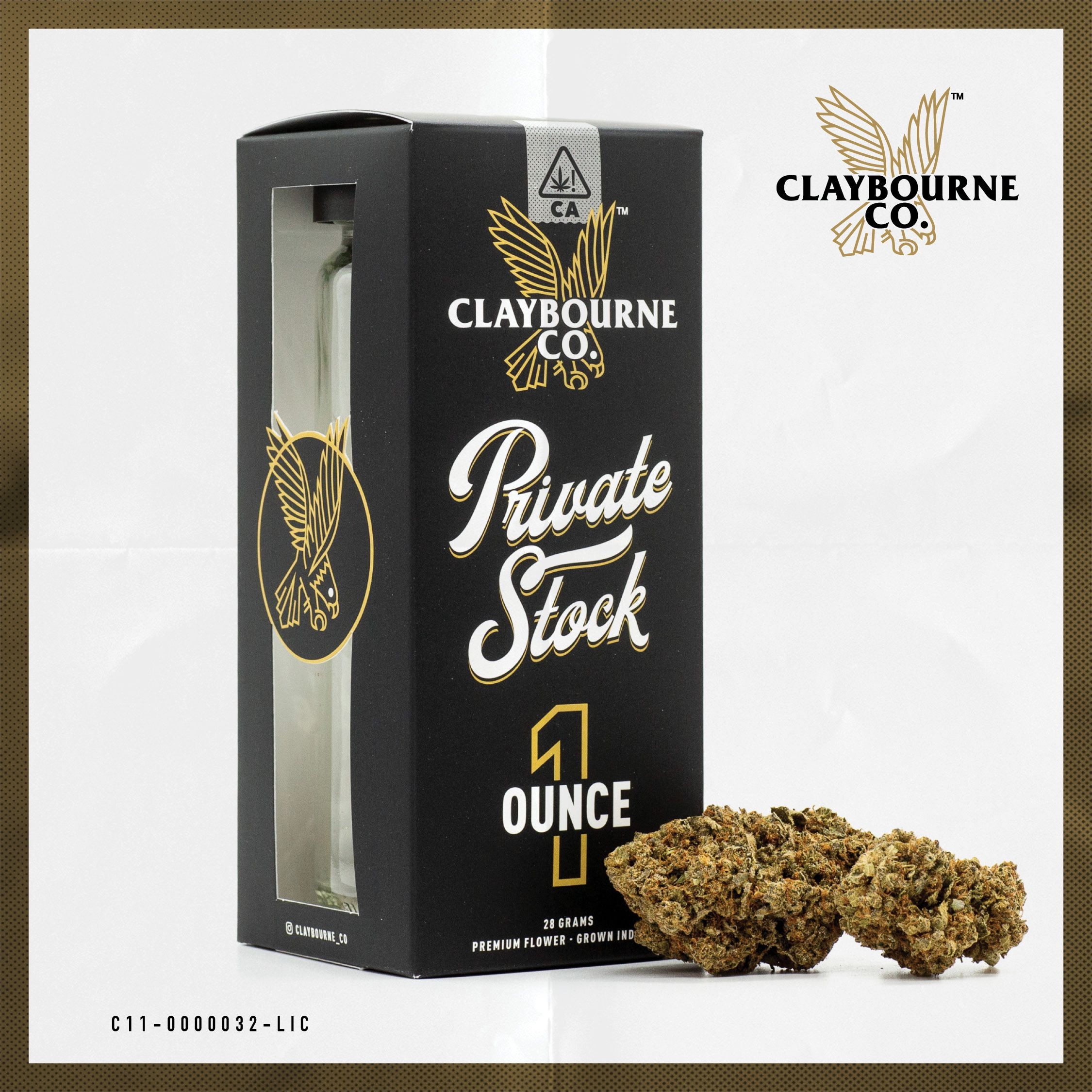 Claybourne Co.: Black Triangle OG (28g) - Private Stock | Leafly