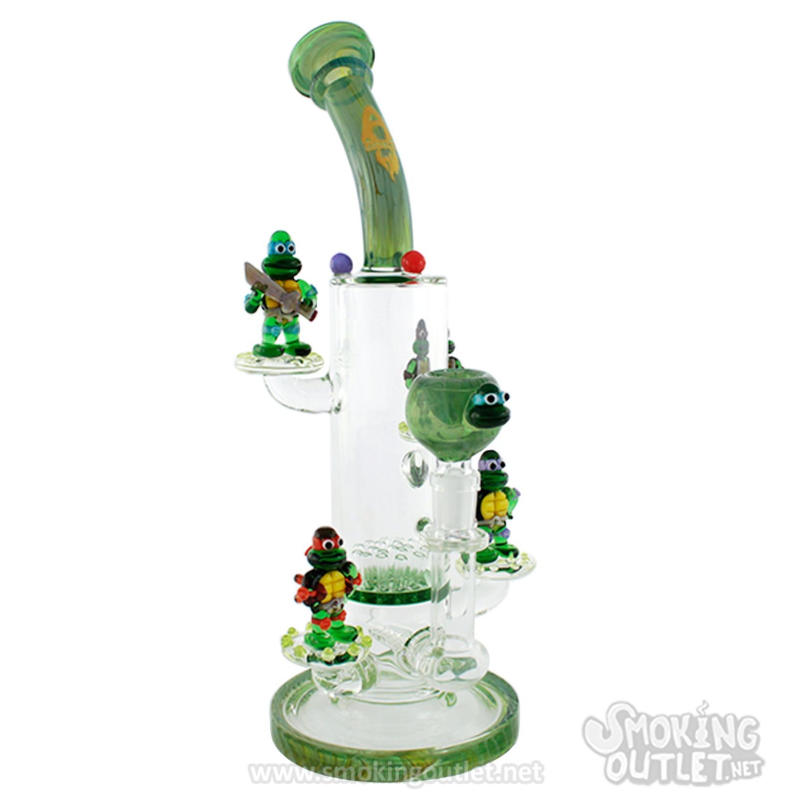 Smoking Outlet: Apollo Glassworks Ninja Turtle Tower | Leafly