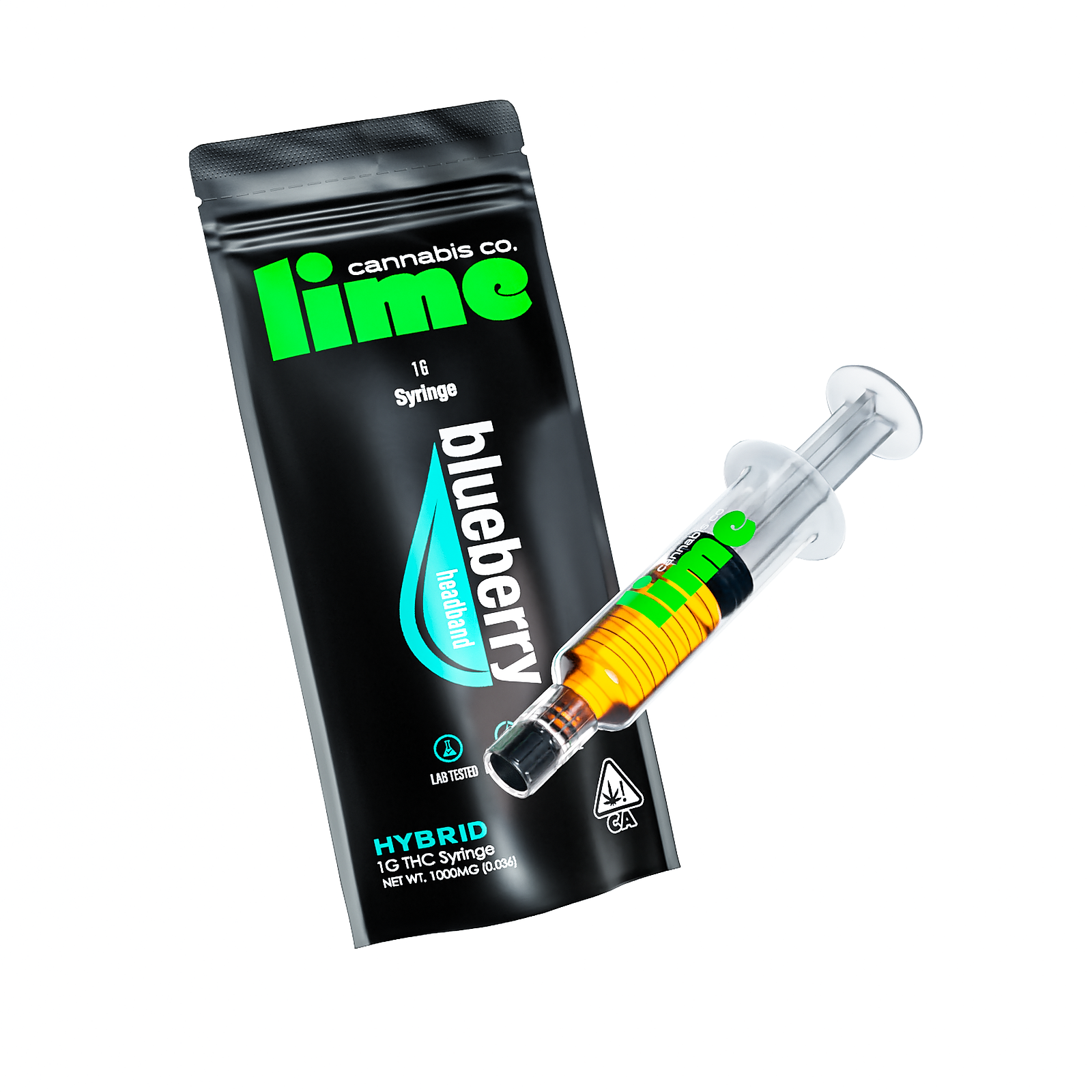 Lime: Hybrid (1.0g Premium THC Syringe) | Blueberry Headband | Leafly