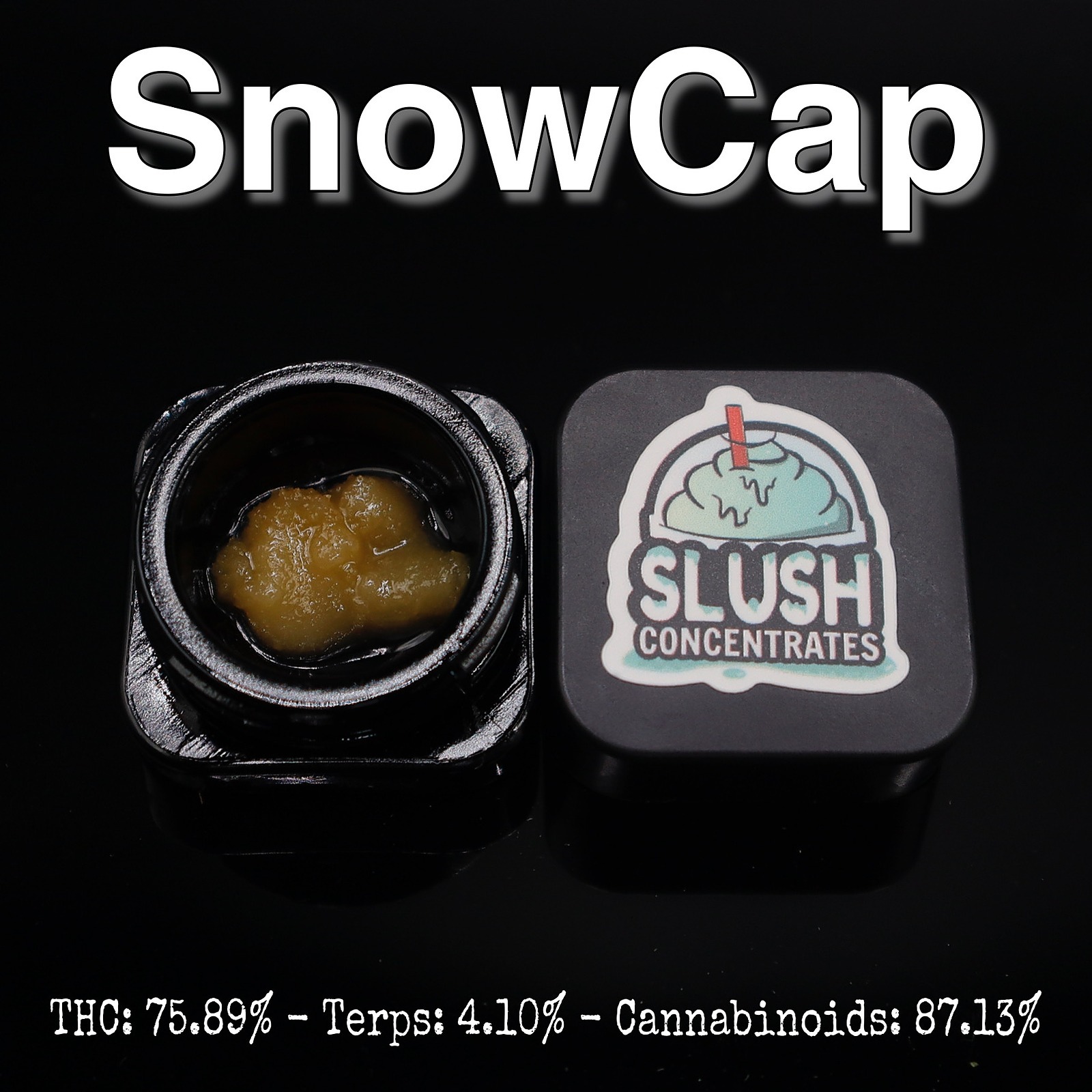 Pharmicated: Slush - SnowCap Sugar Wax - Concentrate 1g - 75.89% THC ...