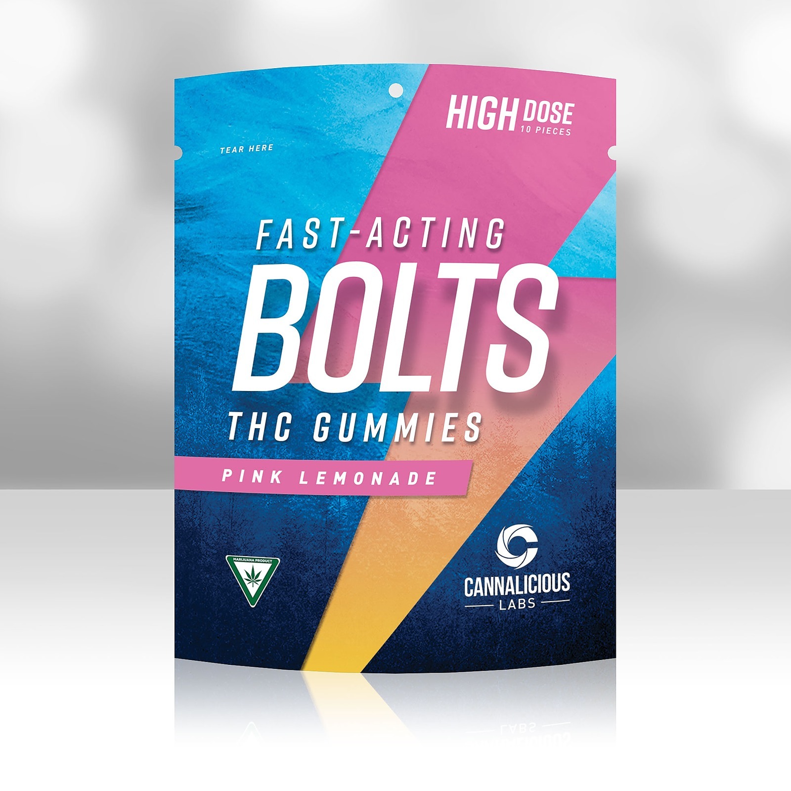 Cannalicious Labs: Pink Lemonade Bolts - High Dose | Leafly