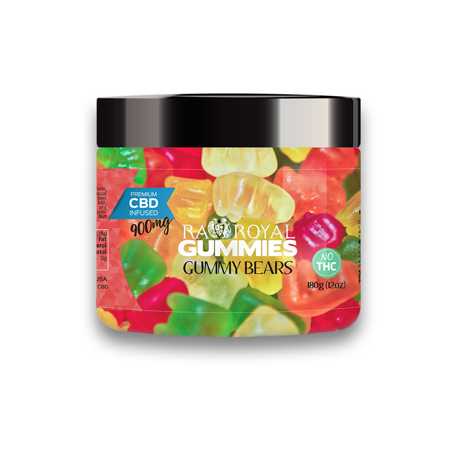 RA Royal: R.A. Royal Gummies: CBD Gummy Bear Jar (900 MG) | Leafly
