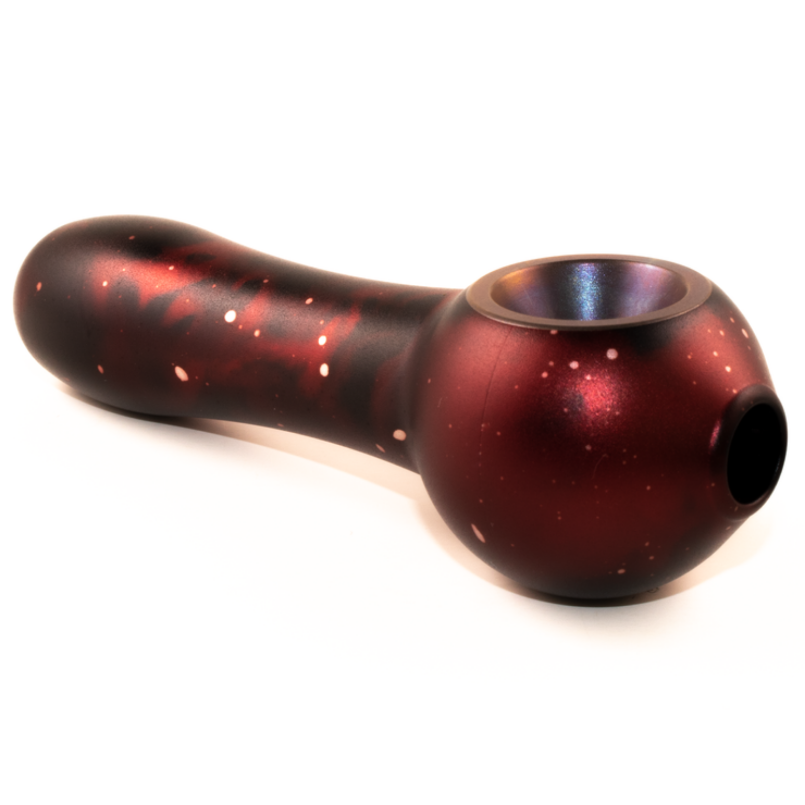 Everlast Metal Pipes: Smoking Pipe Red Cosmic Space Matte Finish | Leafly