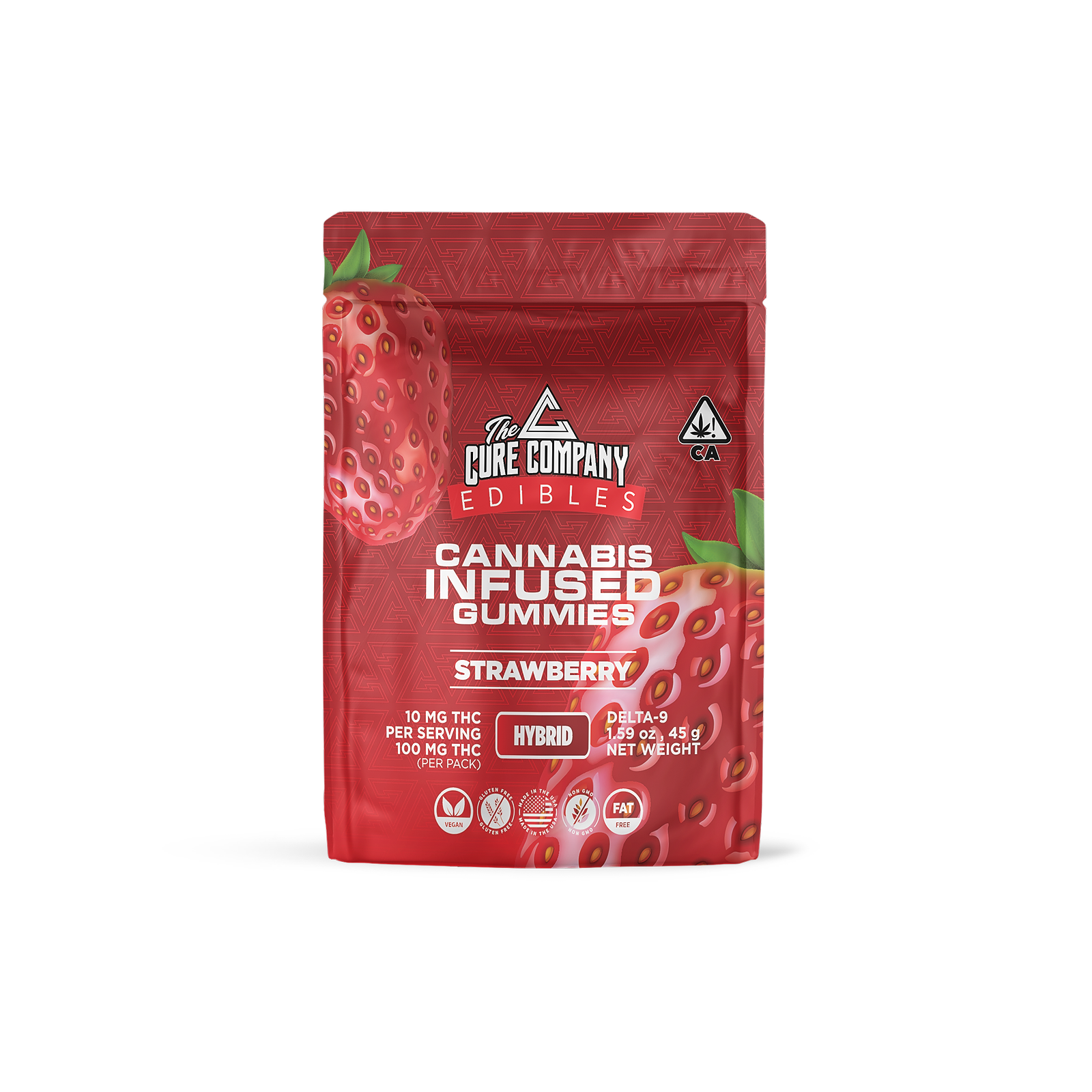 The Cure Company: Strawberry Edible | 100mg | Leafly