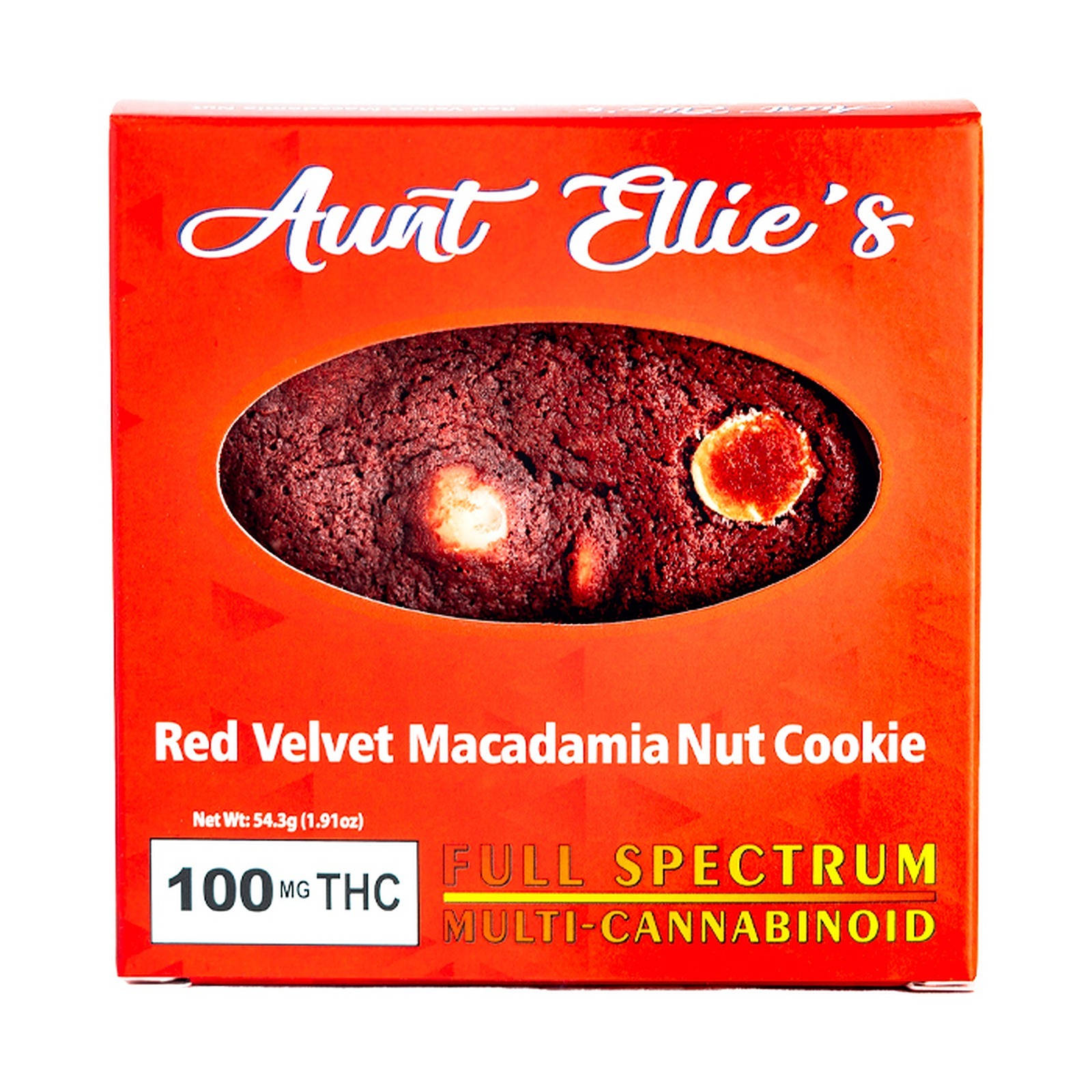 Aunt Ellie's: Aunt Ellie's - Red Velvet Macadamia Cookie [100mg] | Leafly