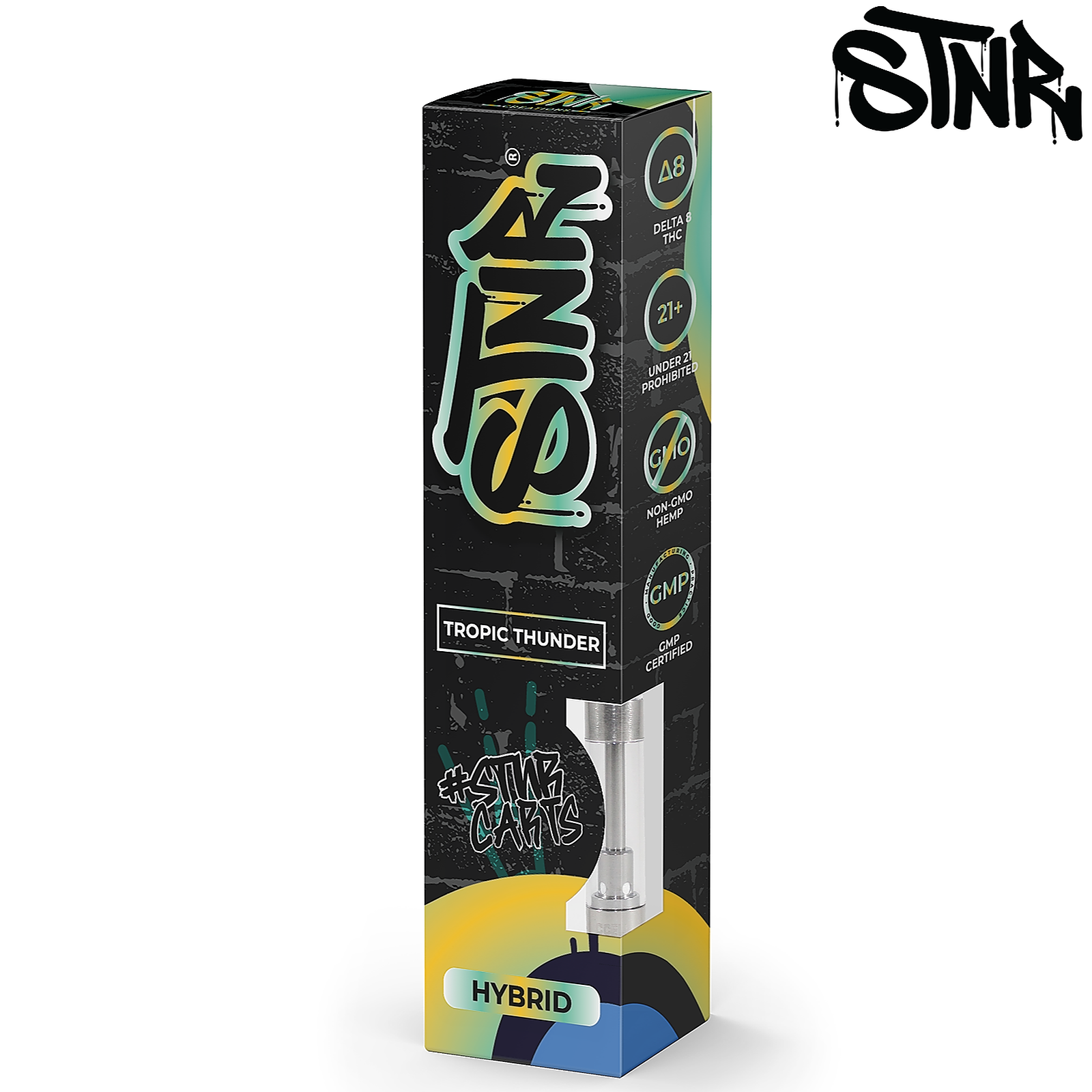 STNR Creations: Delta8 CCELL Cart - Tropic Thunder (Hybrid) | Leafly