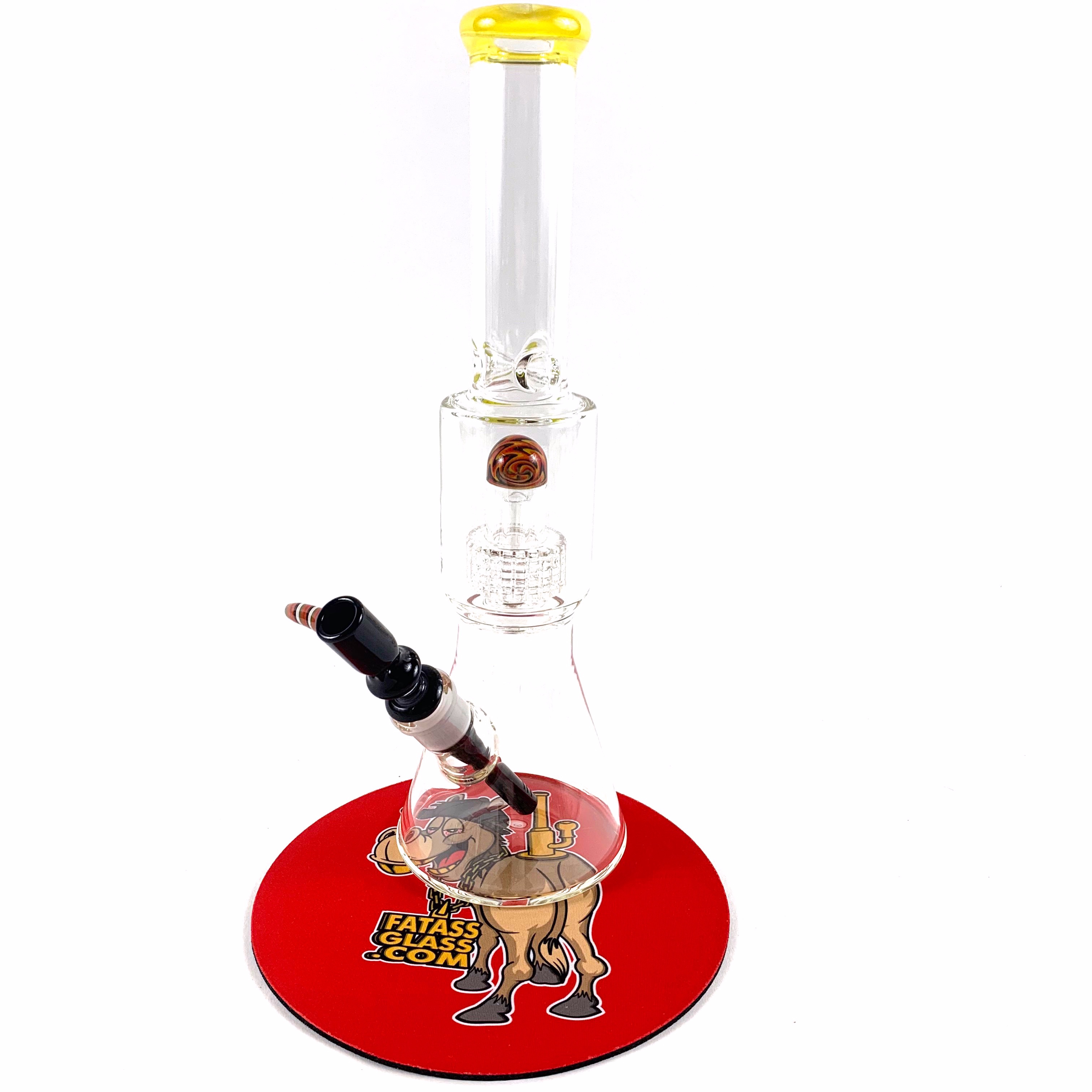 Fat Ass Glass Company: Yellow & Orange Wig Wag Atomic Bomb Beaker ...