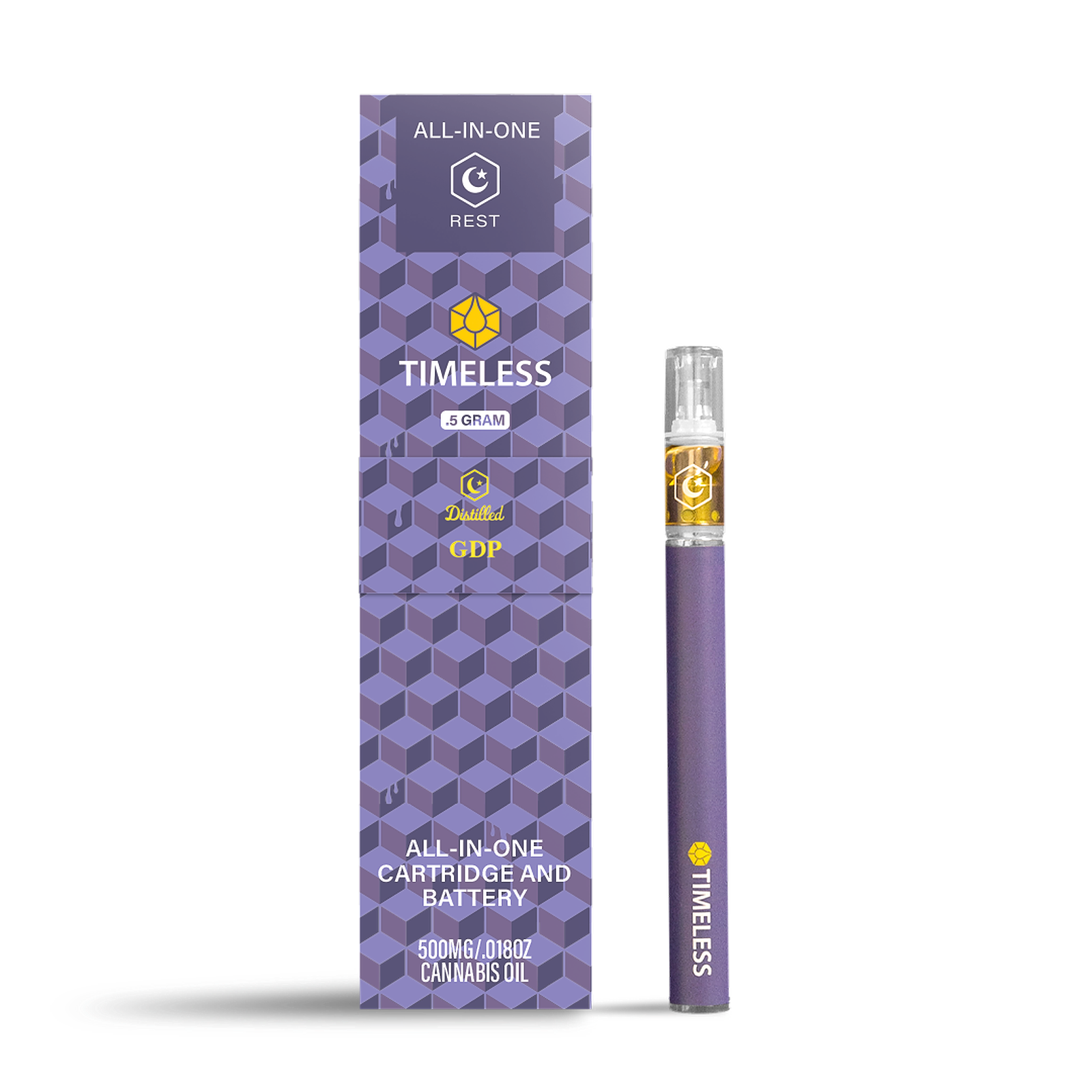 Timeless Vapes: Timeless Grand Daddy Purple All-in-One 500mg (Rest ...