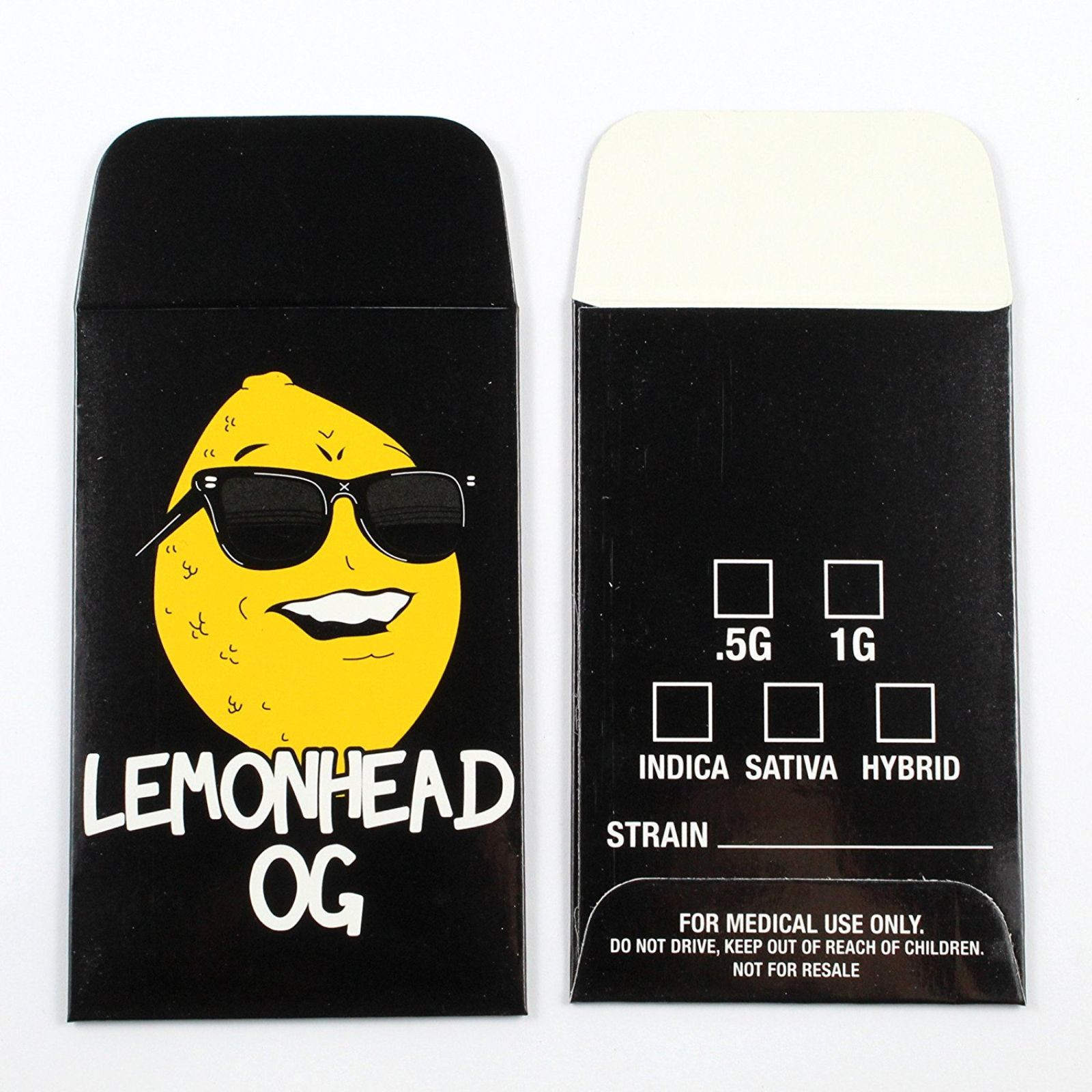 Shatter Labels: 25 LEMONHEAD OG Strain Concentrate Envelopes by Shatter ...