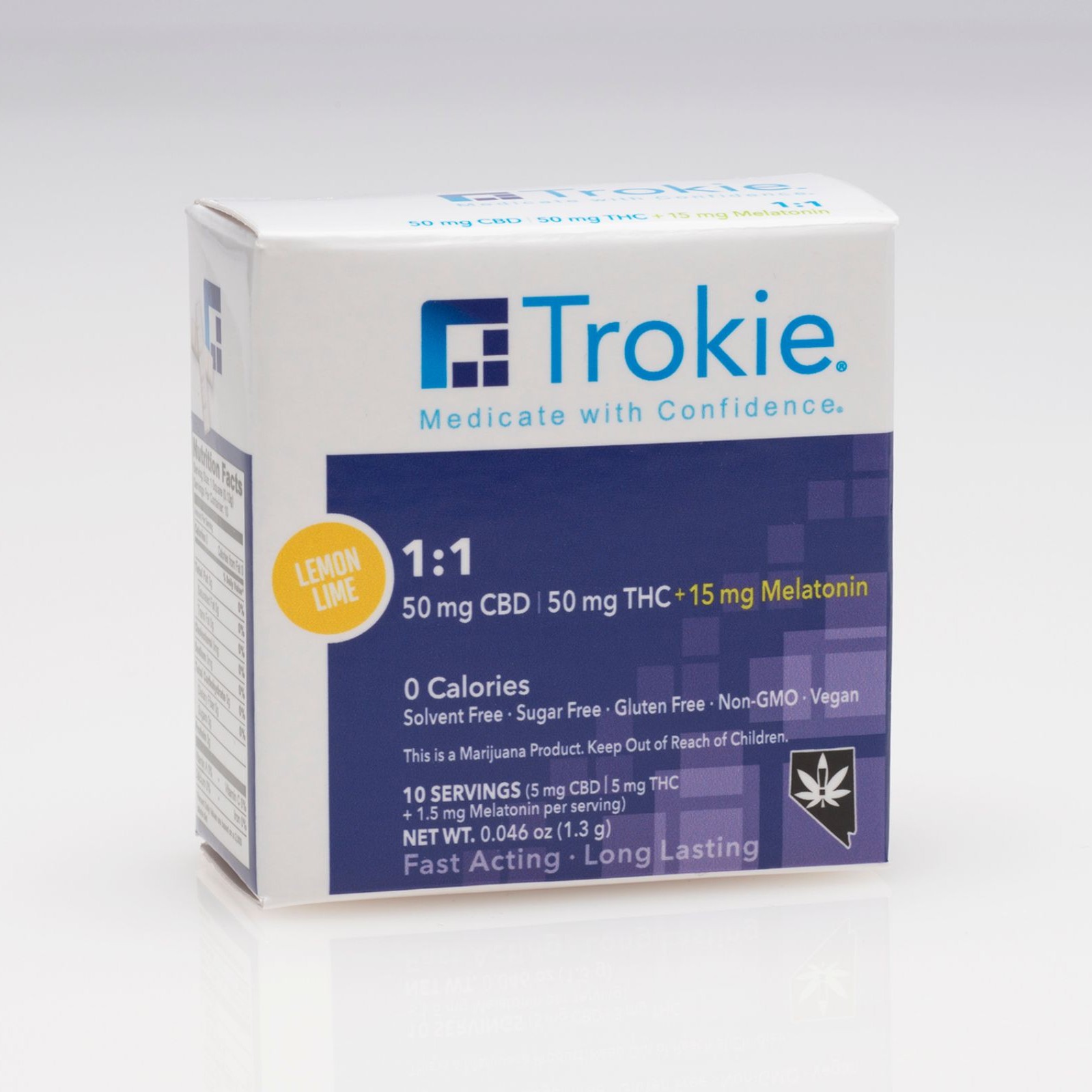 Trokie: 1:1 Lemon Lime Melatonin Lozenge 100mg | Leafly