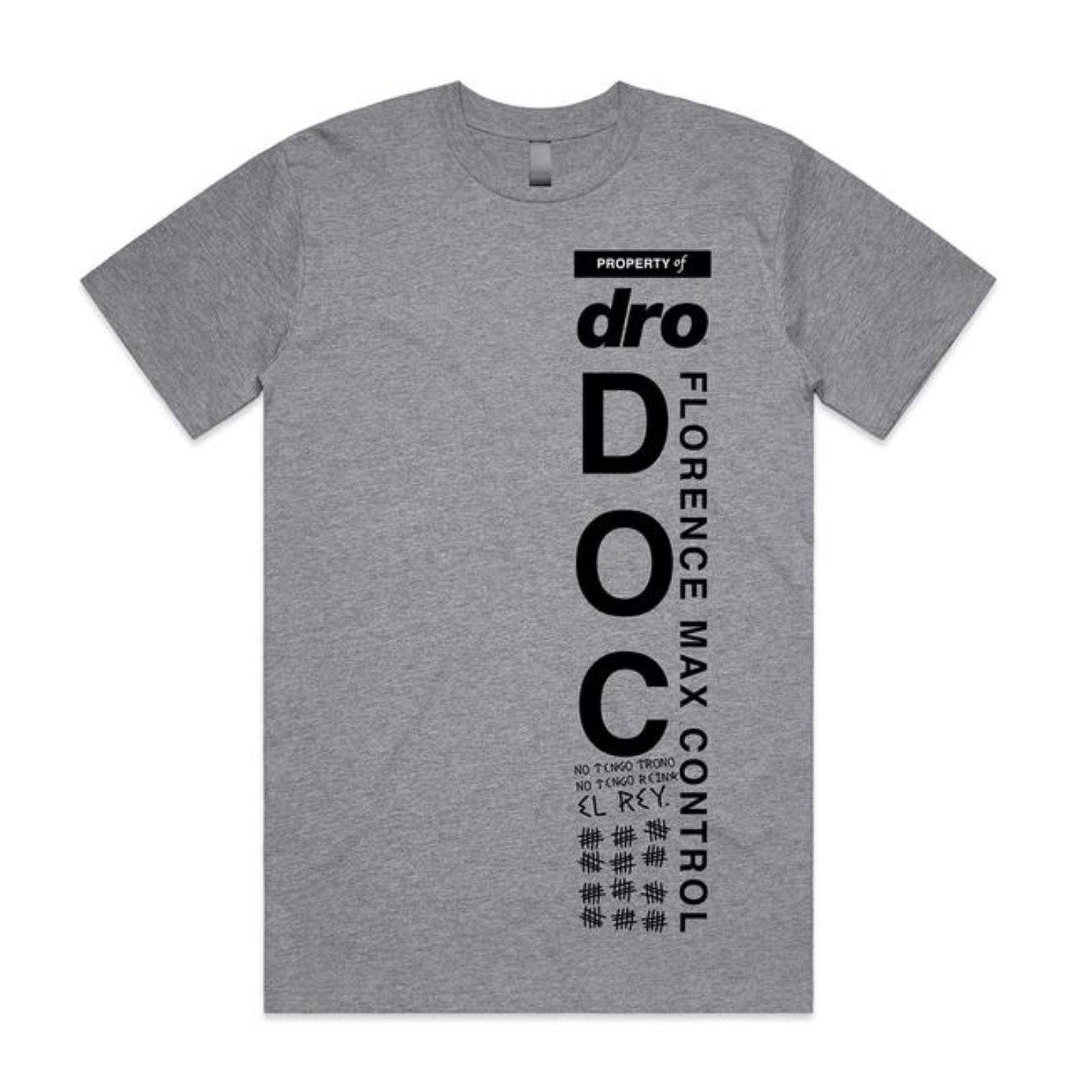 DRO: DRO Grey El Rey Tee Shirt | Leafly