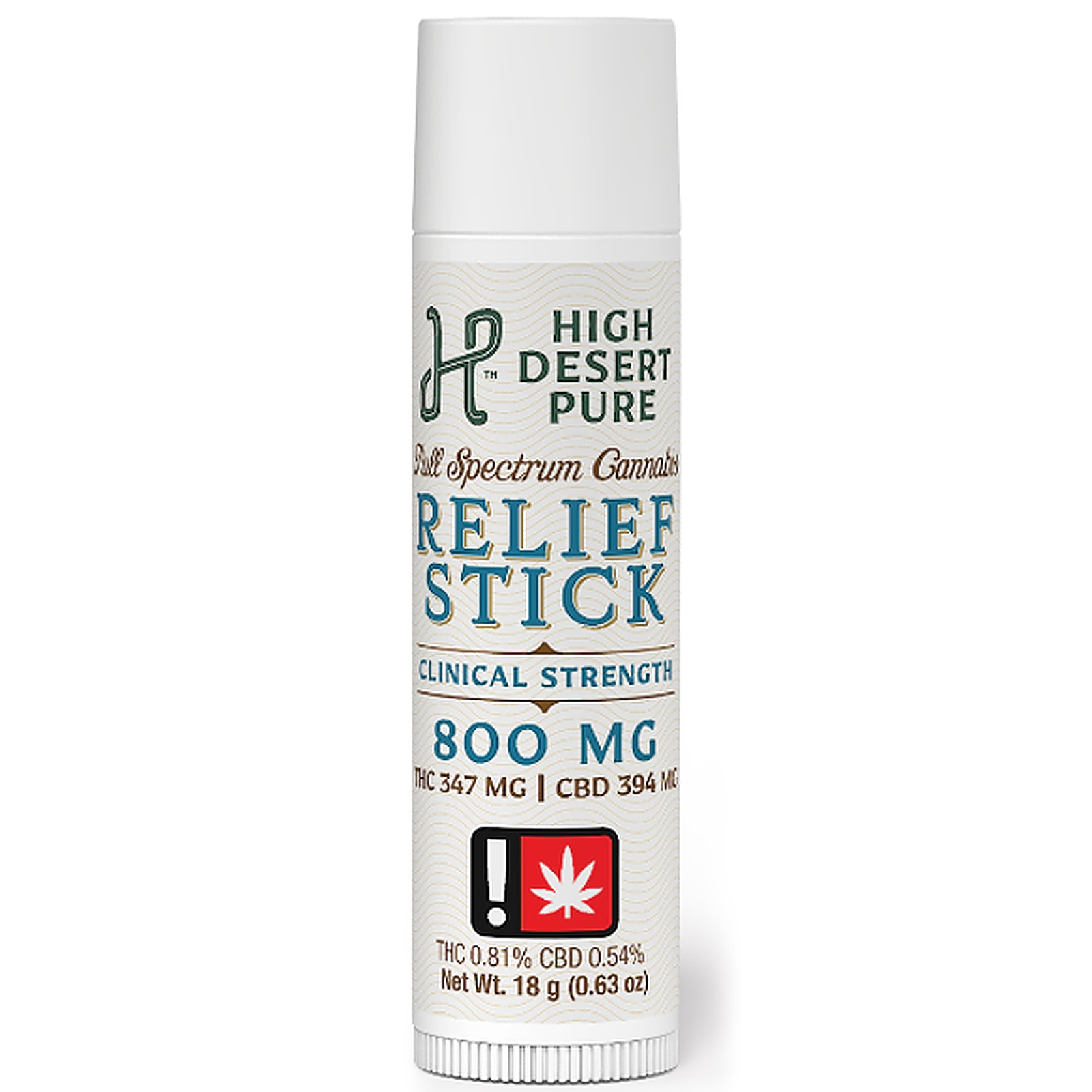 High Desert Pure: Relief Stick | Clinical Strength (1000 mg) | Leafly