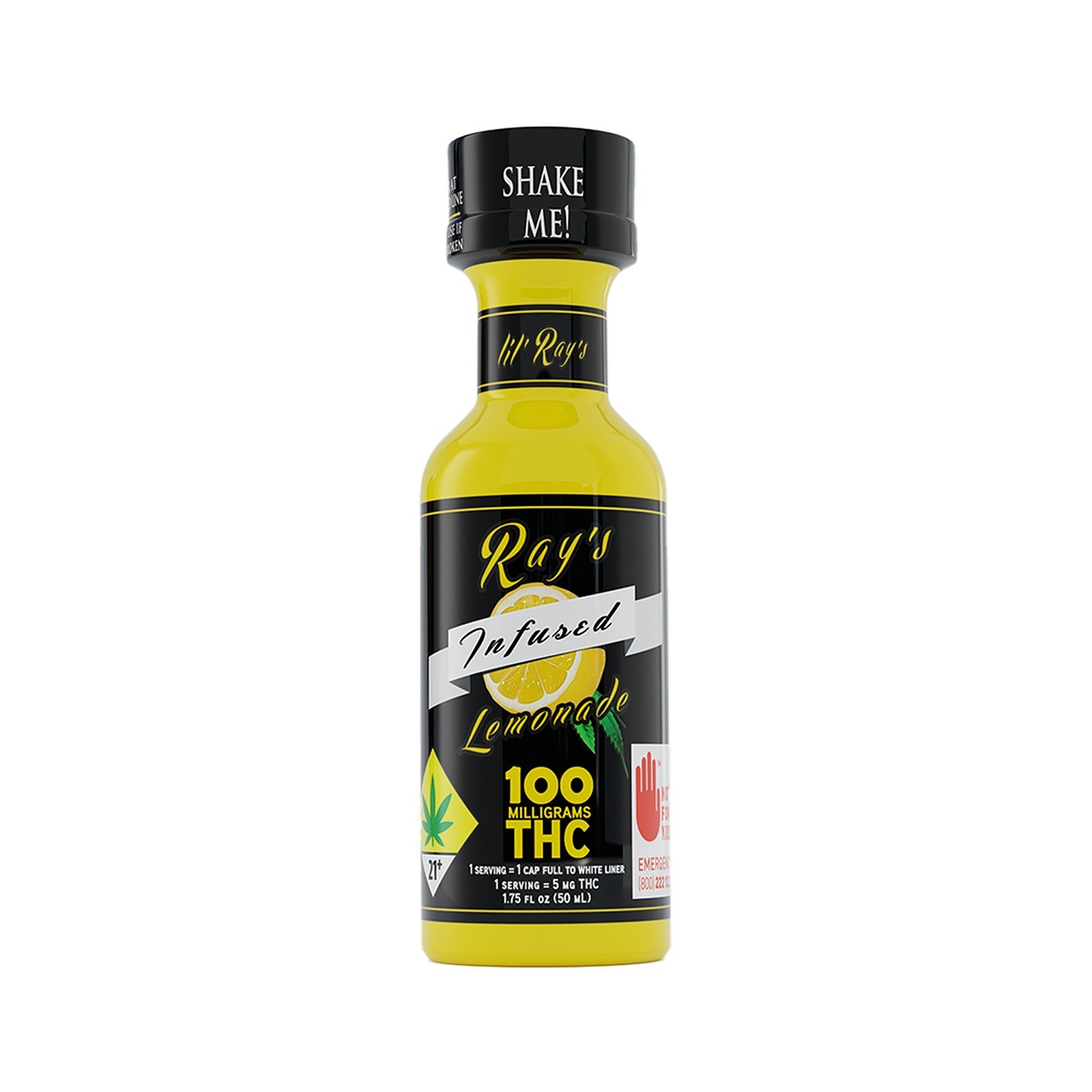 Ray's Lemonade: Original lil' Ray's Lemonade 100mg THC | Leafly