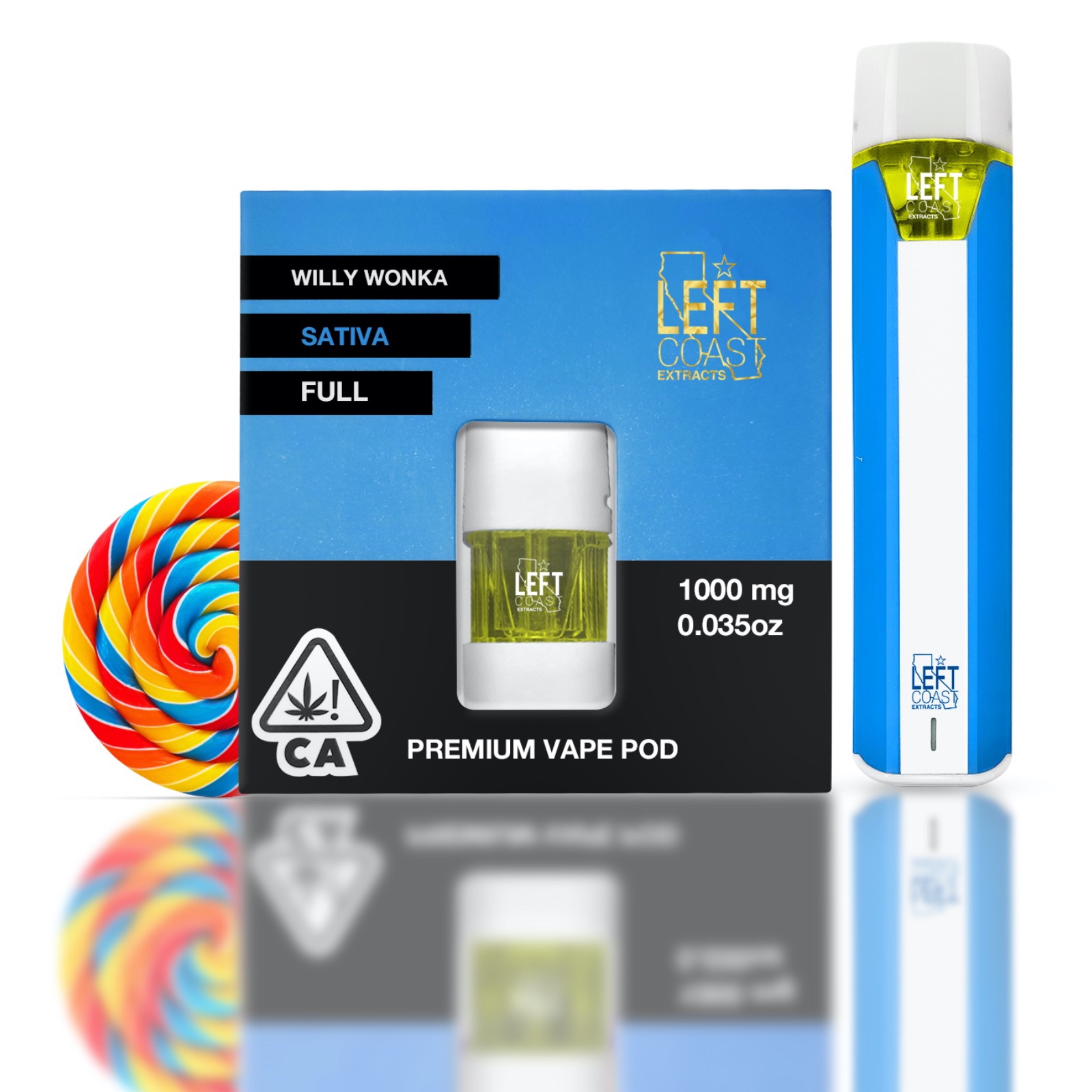 Left Coast Extracts: Willy Wonka Pod 0.5G | Leafly