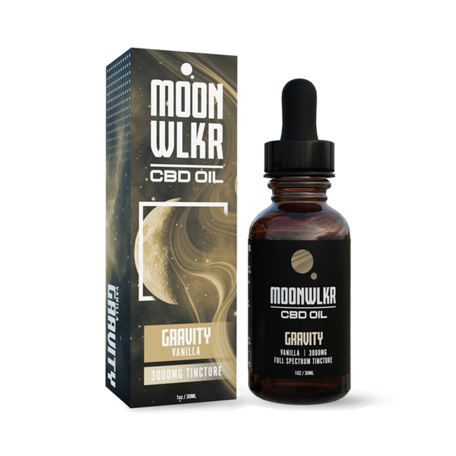 MOONWLKR: 3000mg Vanilla Full Spectrum Tincture | Leafly