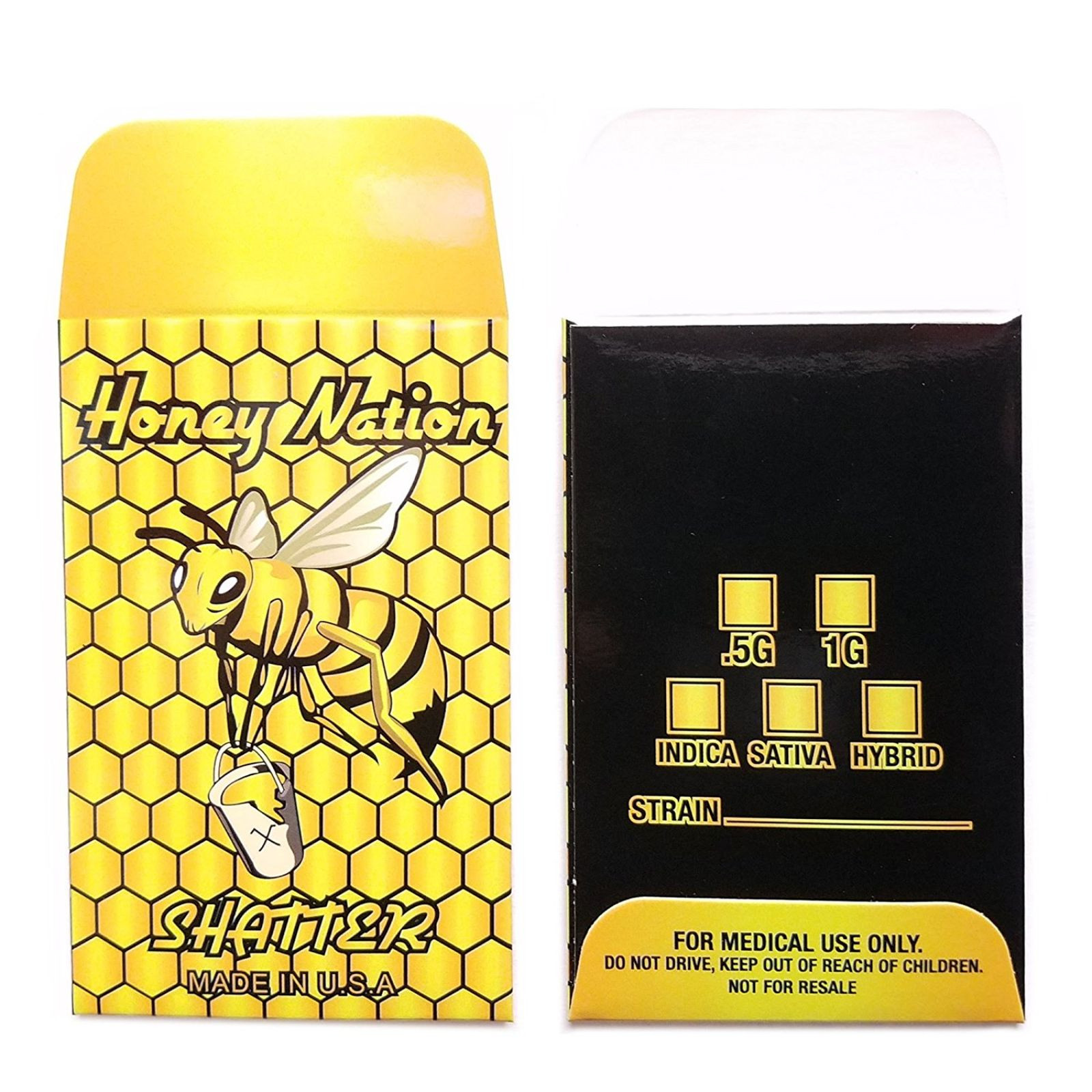 Shatter Labels: Honey Nation Honeycomb Shatter Labels Standard Oil Wax ...