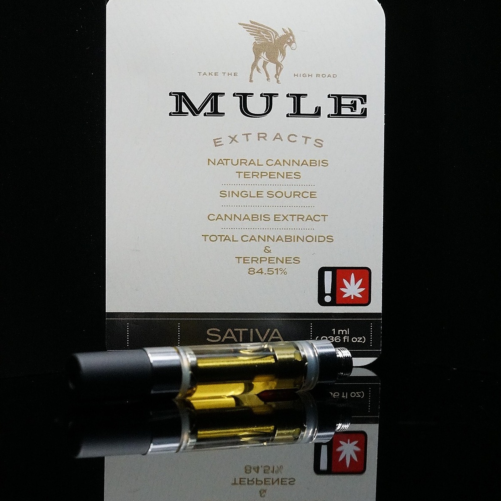 Mule Extracts: 1g Cart Live Resin Hash Herer 76% | Leafly