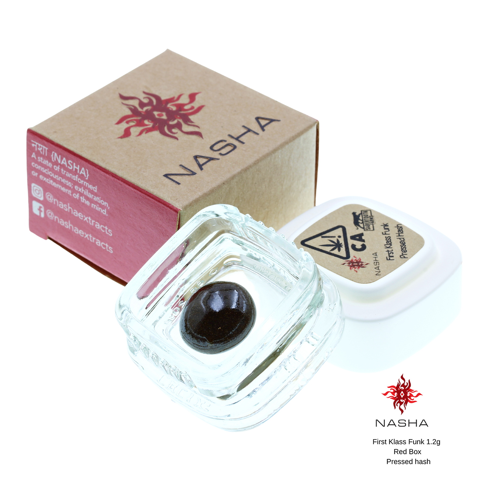 NASHA: First Klass Funk 1.2g Red Pressed Hash (Sabertooth) | Leafly